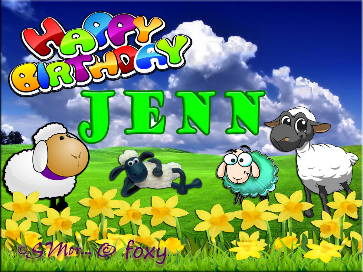 Solve Happy birthday Jenn jbp! jigsaw puzzle online with 48 pieces