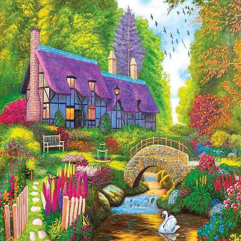 Solve secret-cottage... jigsaw puzzle online with 144 pieces