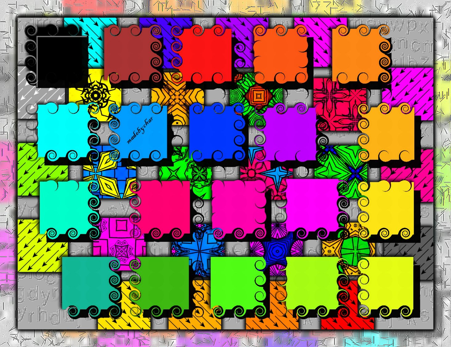 Jigsaw Puzzle | 12 pieces | These Patterns want to get out... | Jigidi