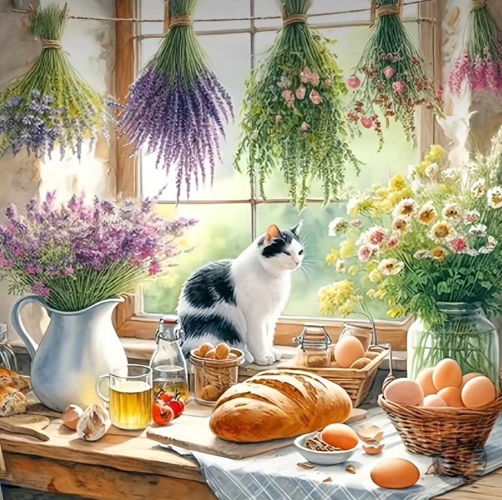 Solve Pretty window scene jigsaw puzzle online with 196 pieces