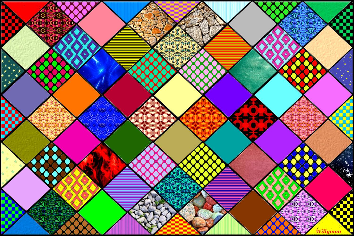 Solve diamonds jigsaw puzzle online with 77 pieces