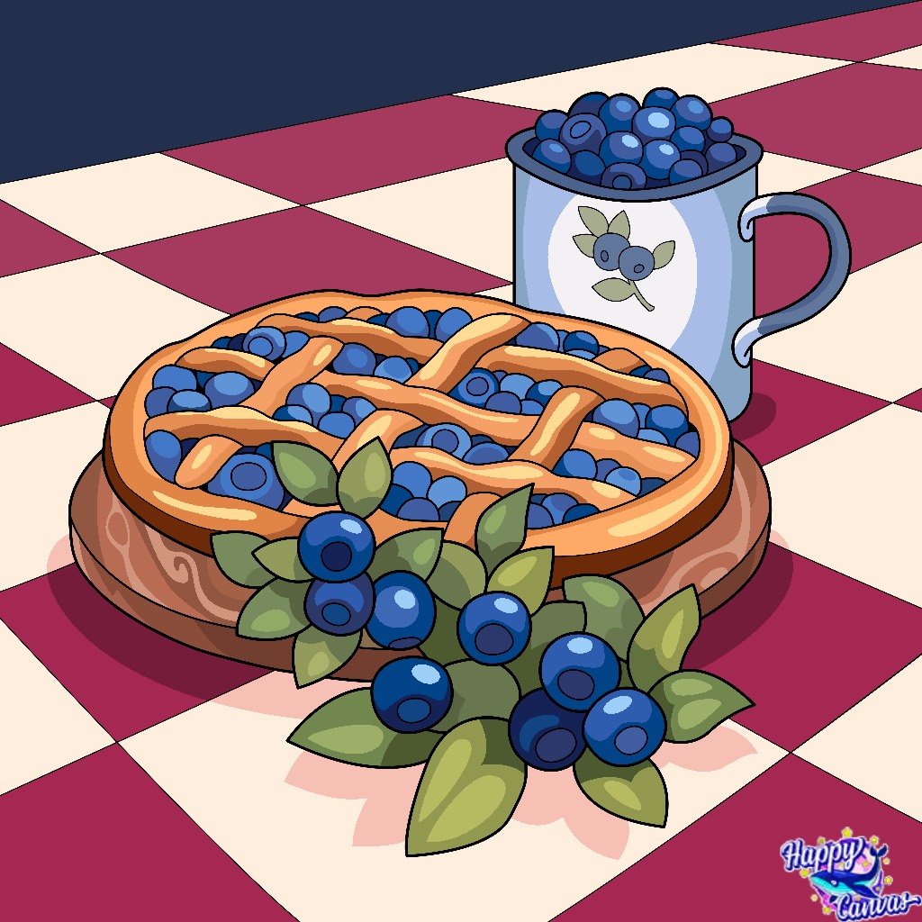 Solve Blueberry Pie jigsaw puzzle online with 144 pieces