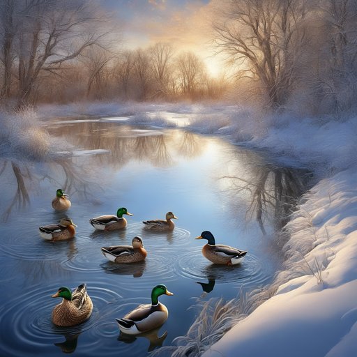 Solve Duck pond jigsaw puzzle online with 49 pieces