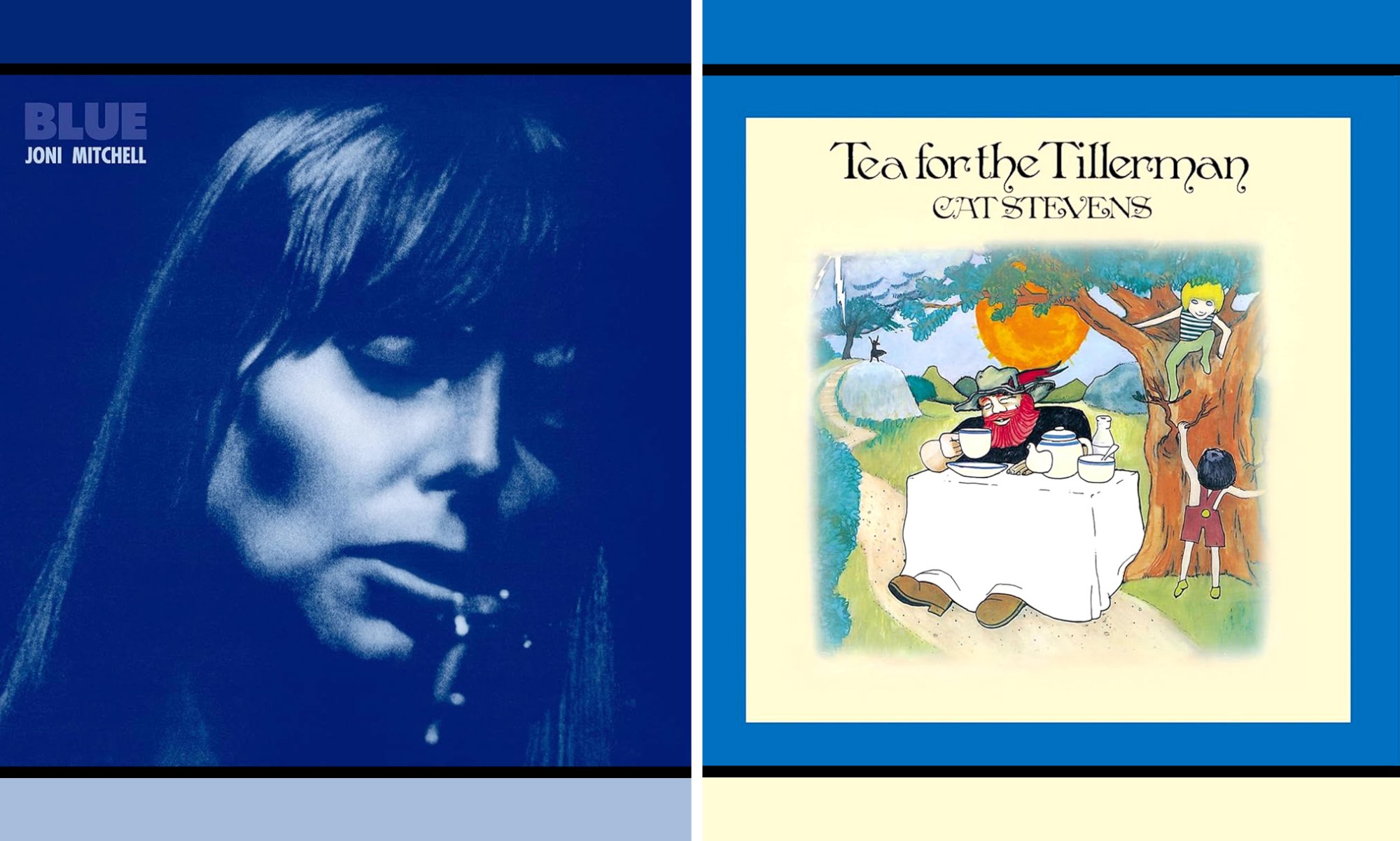 Solve Joni Mitchell ~ Blue ~ 1971 and Cat Stevens ~ Tea for the ...