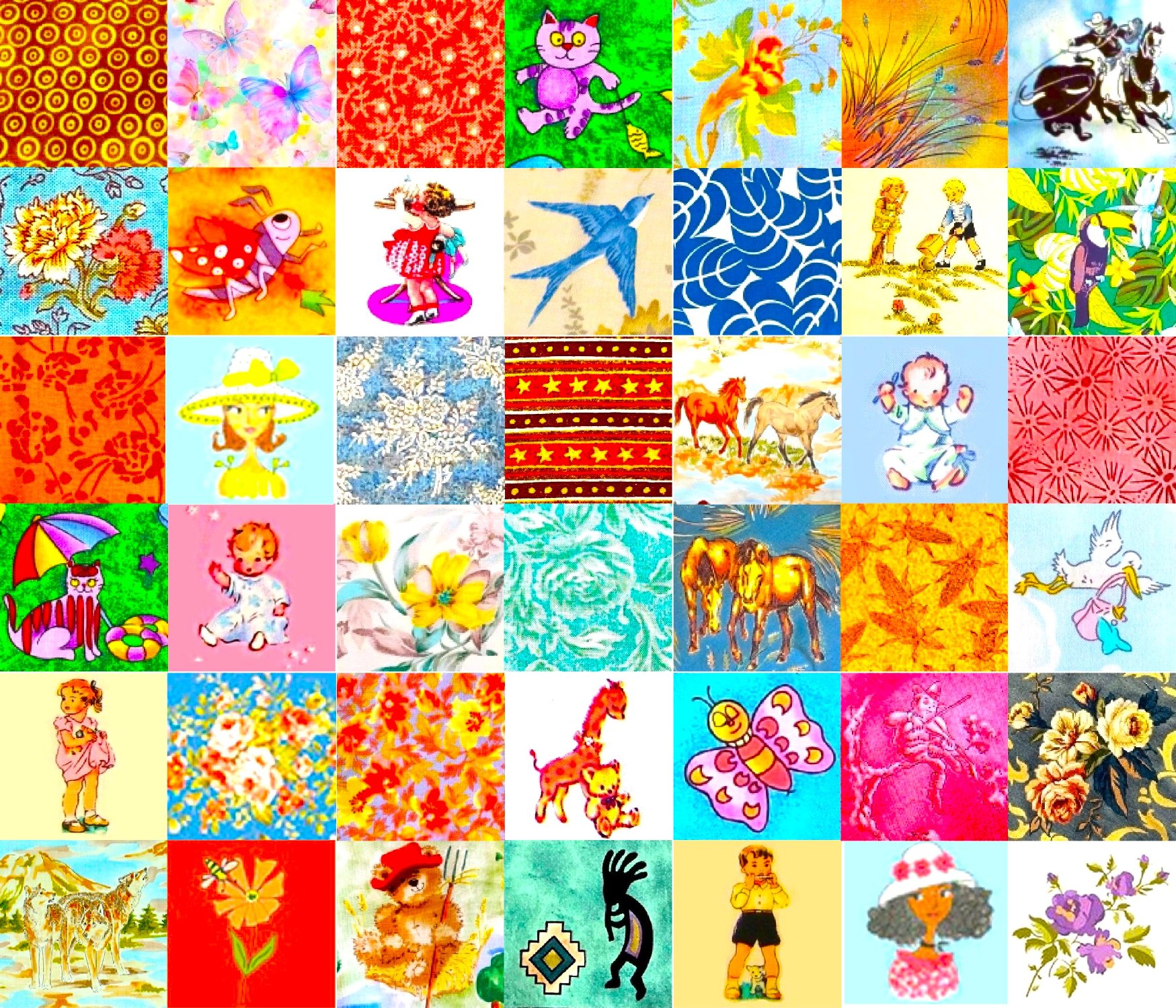 Solve PATCHWORK BETH ANNE BRUSKE jigsaw puzzle online with 72 pieces