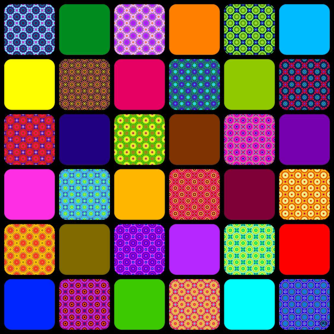 Solve Pattern and Plain Patches!! ~ M jigsaw puzzle online with 81 pieces