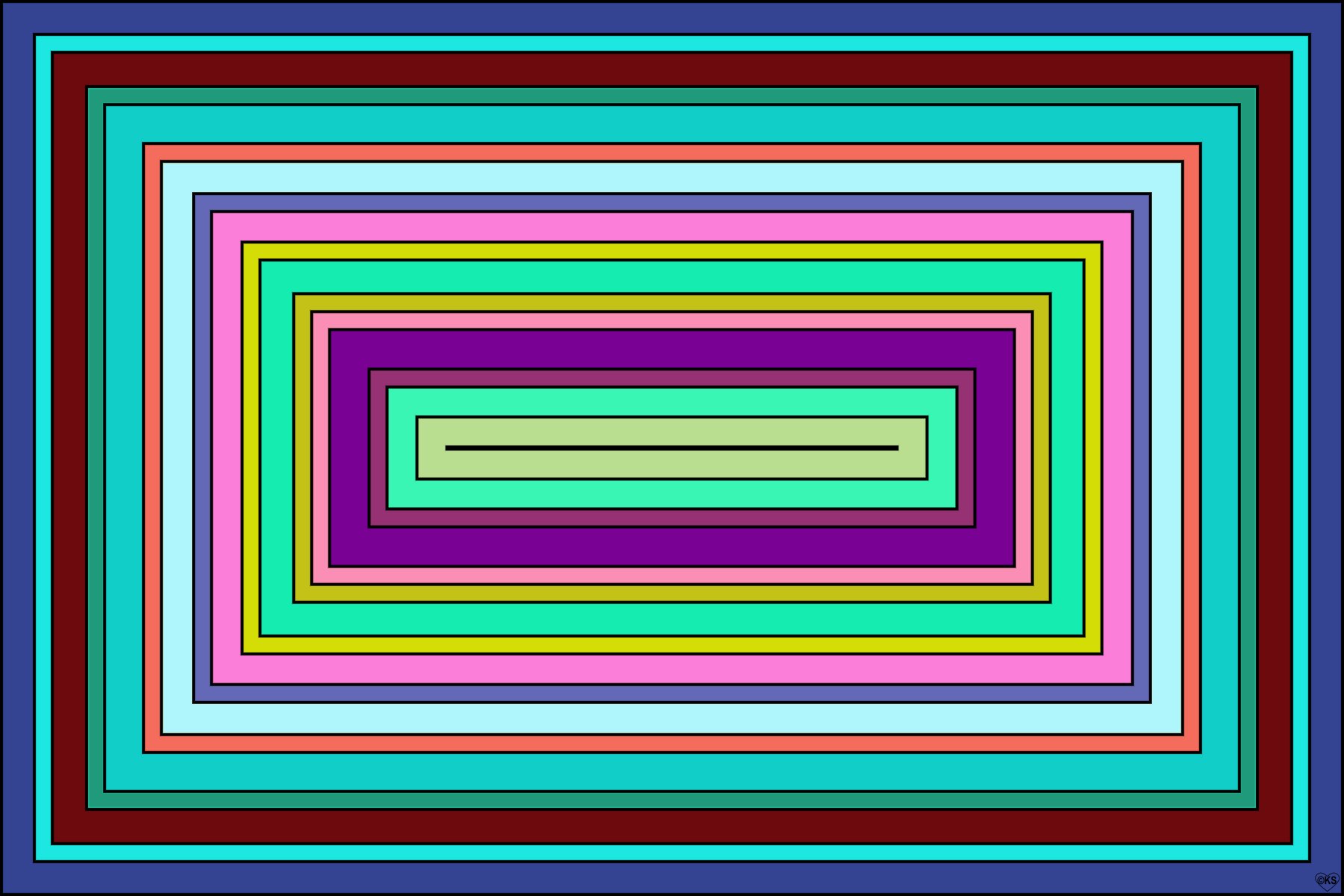 Solve Concentric Rectangles!! ~ H jigsaw puzzle online with 600 pieces