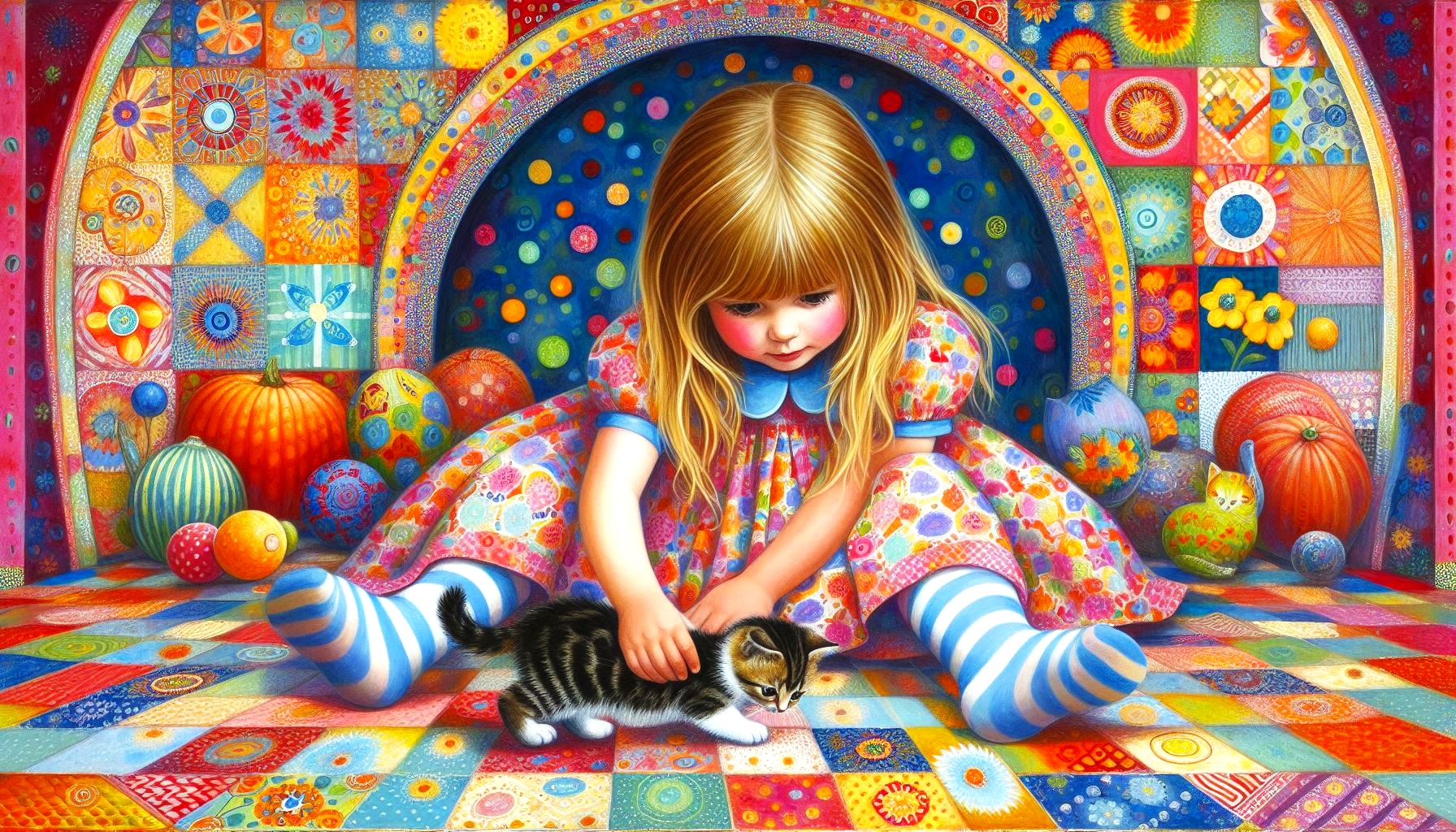Solve Kitty, Let's Play jigsaw puzzle online with 112 pieces