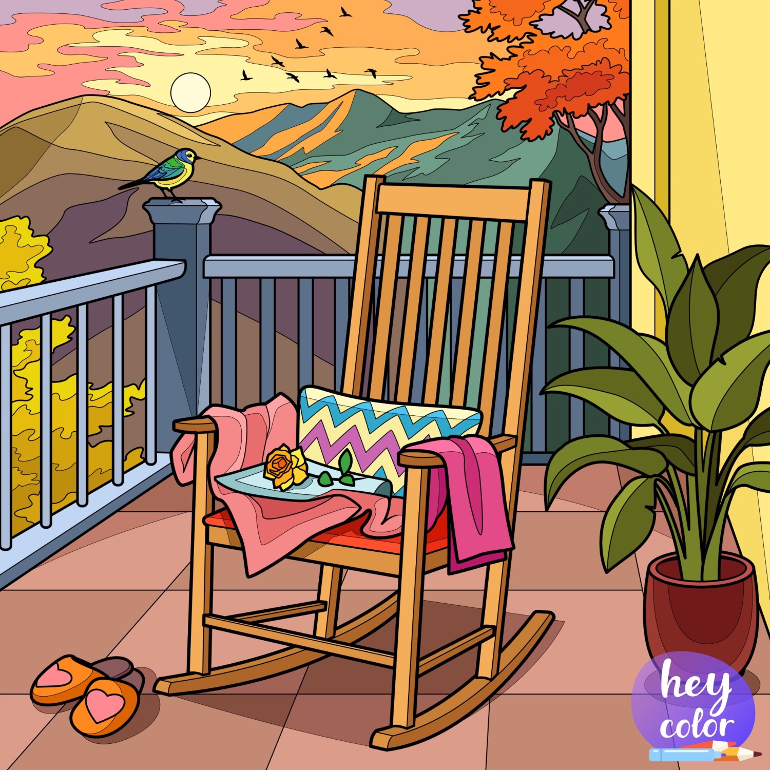 Solve Rocking Chair jigsaw puzzle online with 256 pieces