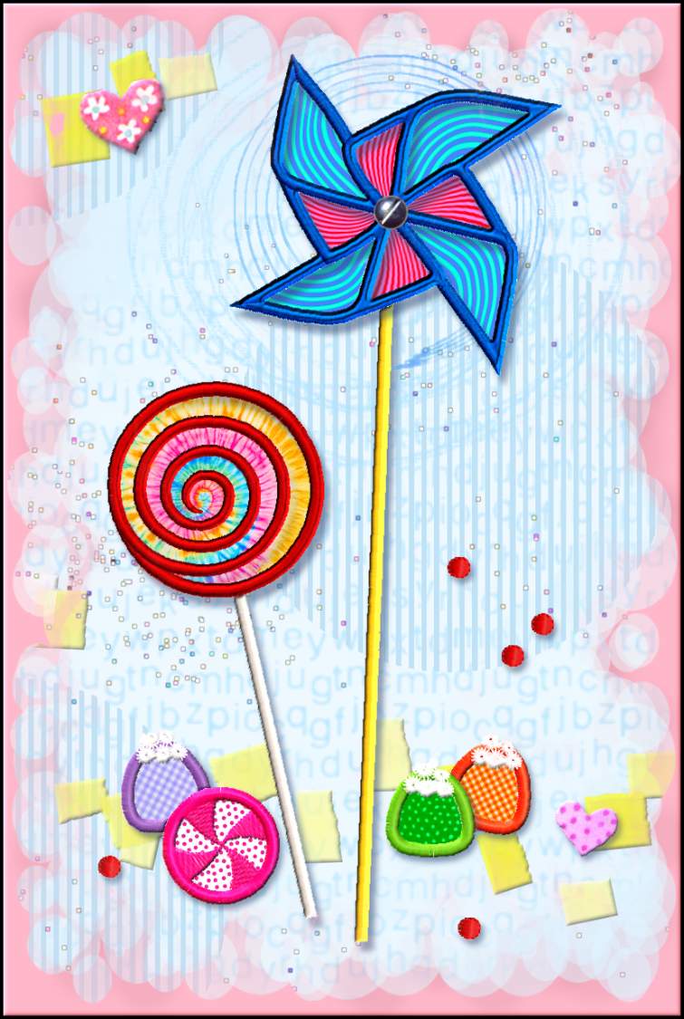 Solve Gumdrops, Lollipops and Pinwheels jigsaw puzzle online with 40 pieces