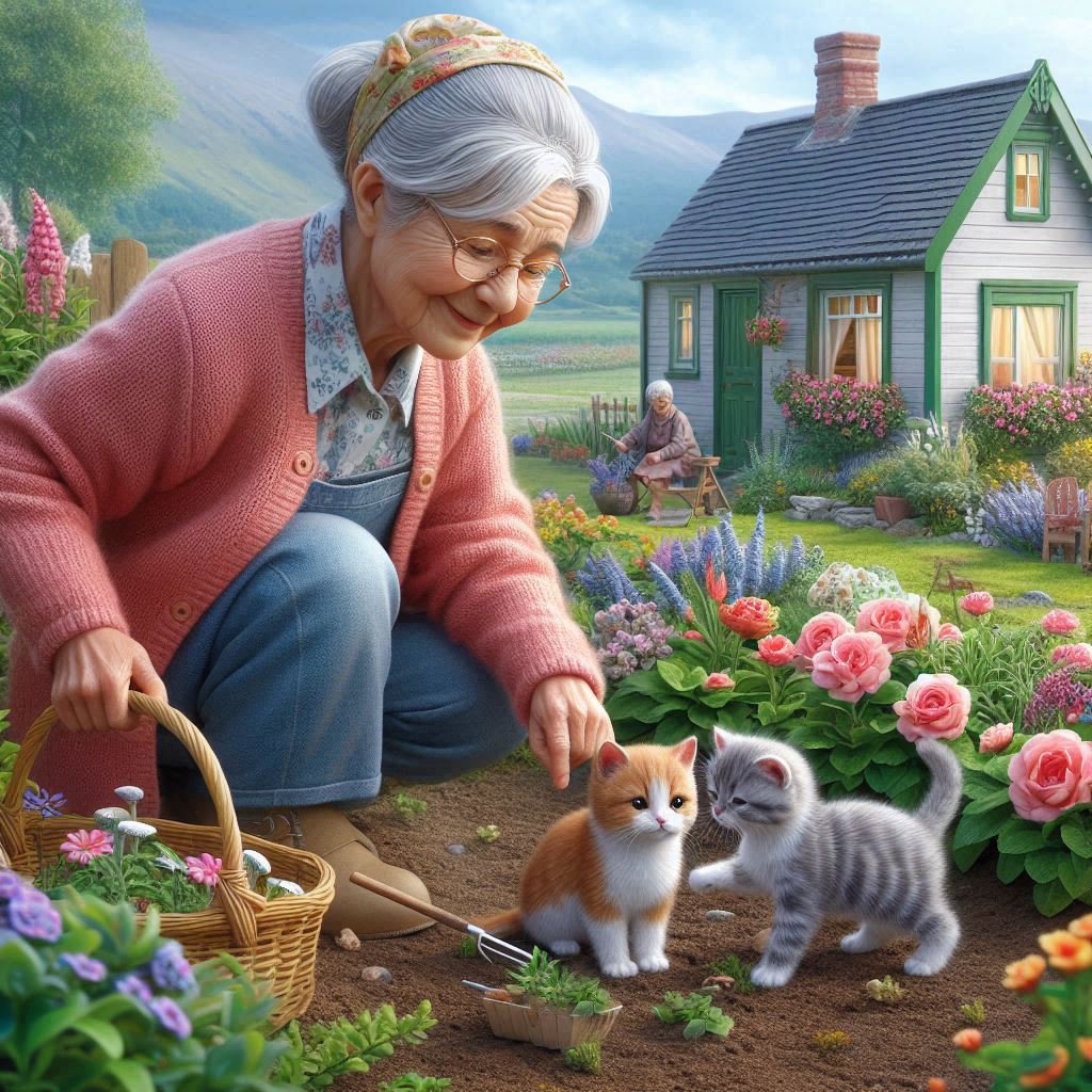 Solve Grandma jigsaw puzzle online with 49 pieces