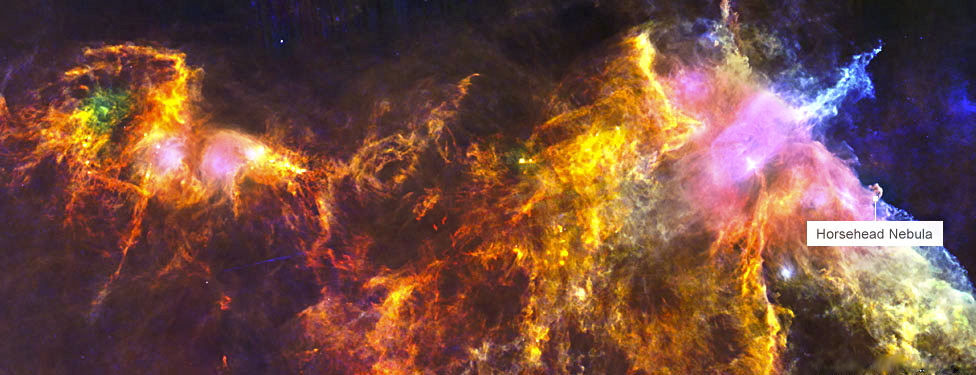 Solve HORSEHEAD NEBULA IN ORION CONSTELLATION jigsaw puzzle online with ...