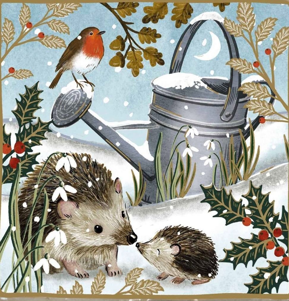Solve Seasonal Cute Folk Art - Winter / Christmas - Garden Creatures 1 ...