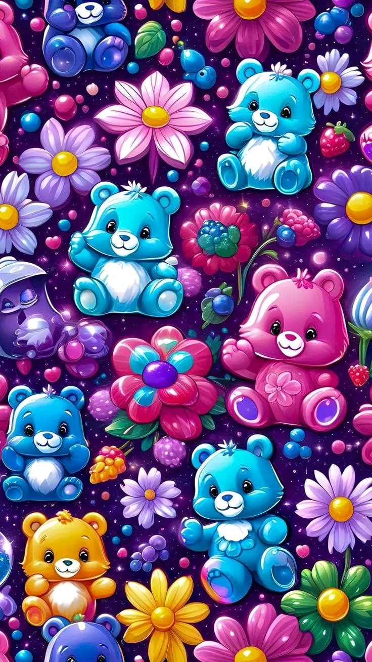 Solve Care Bear Garden jigsaw puzzle online with 66 pieces