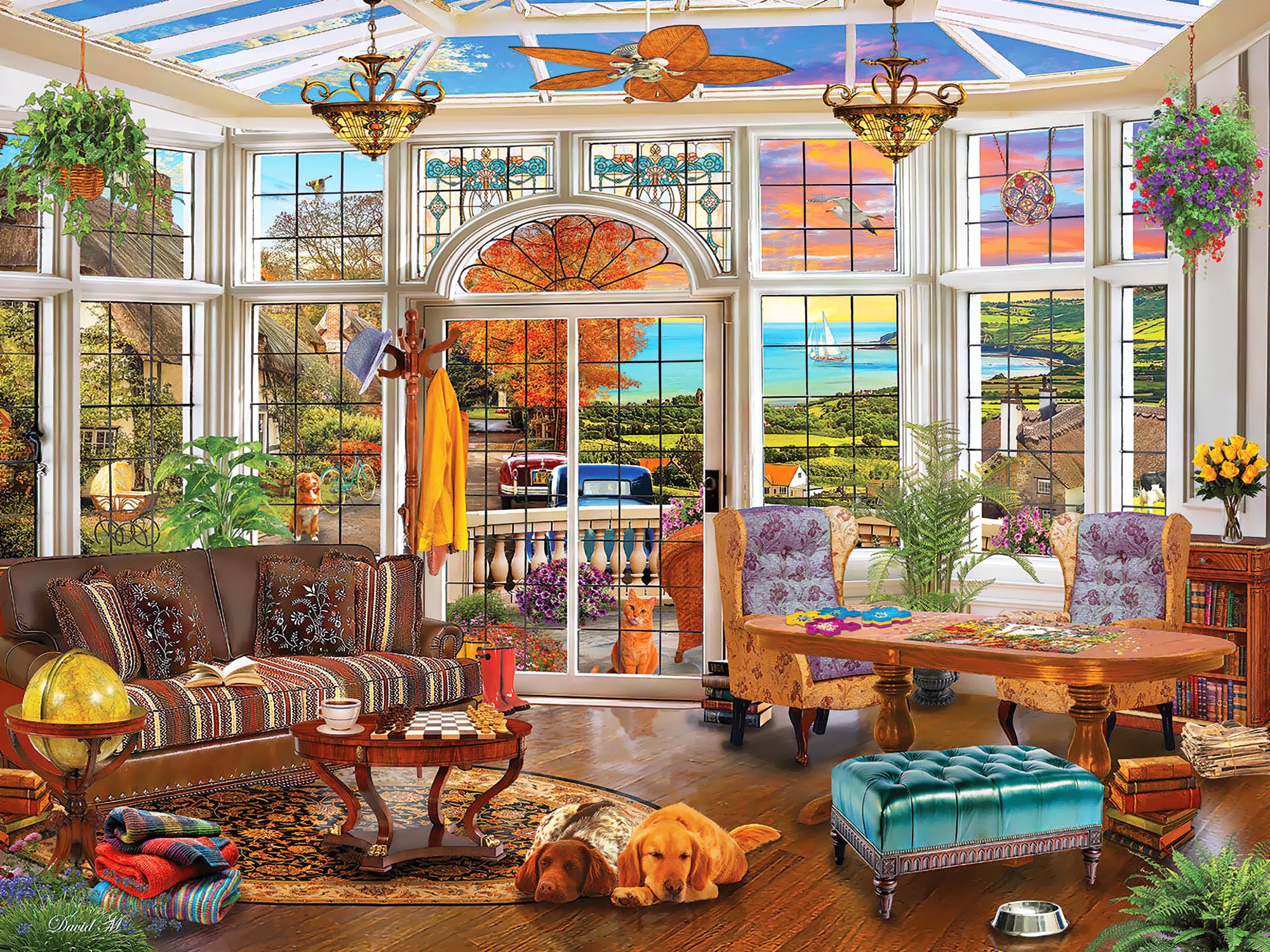 Solve Garden Room jigsaw puzzle online with 352 pieces