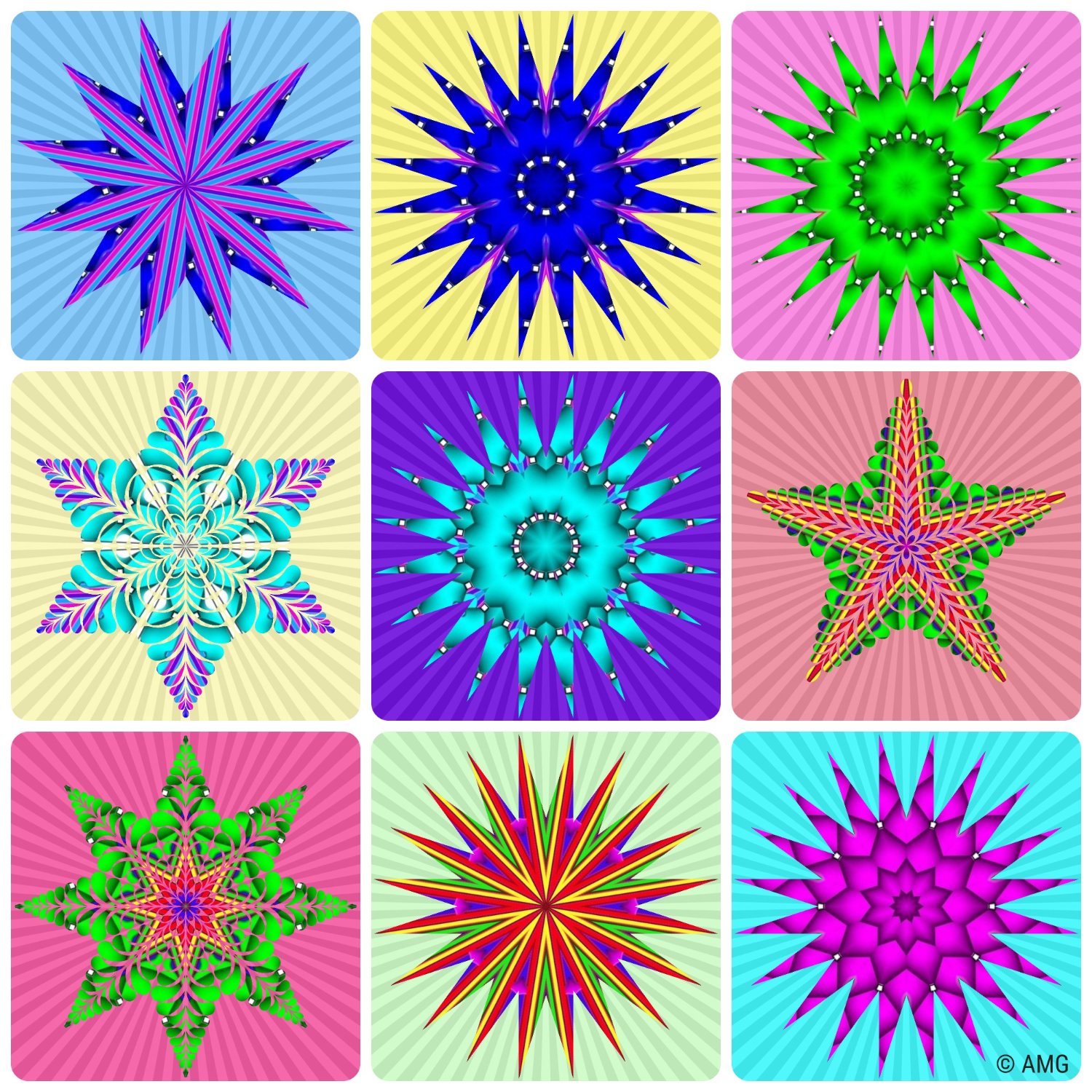 Solve Stars From Shirley's Stripy Puzzle jigsaw puzzle online with 81 ...