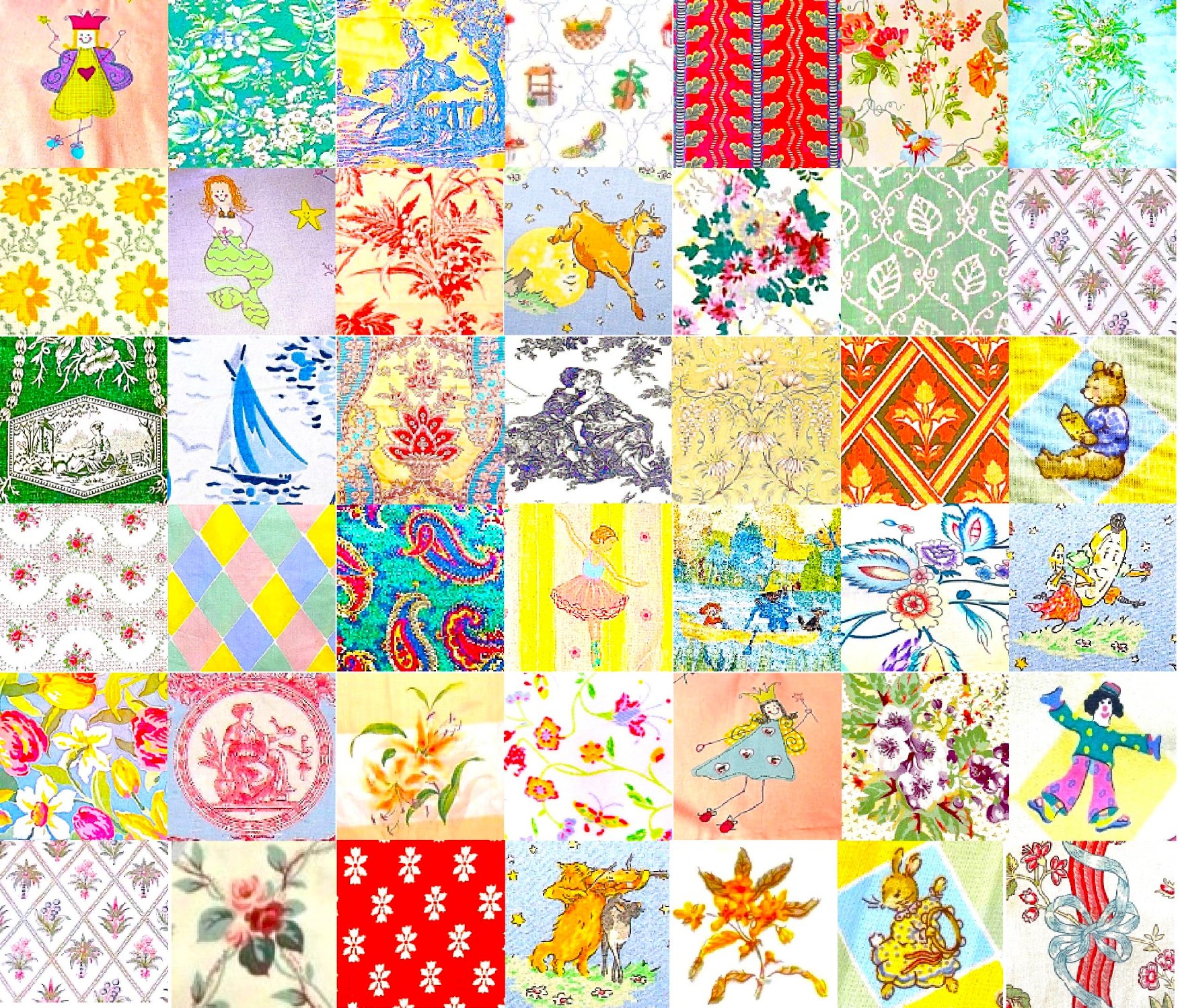 Solve PATCHWORK LAURA ASHLEY 2 jigsaw puzzle online with 72 pieces