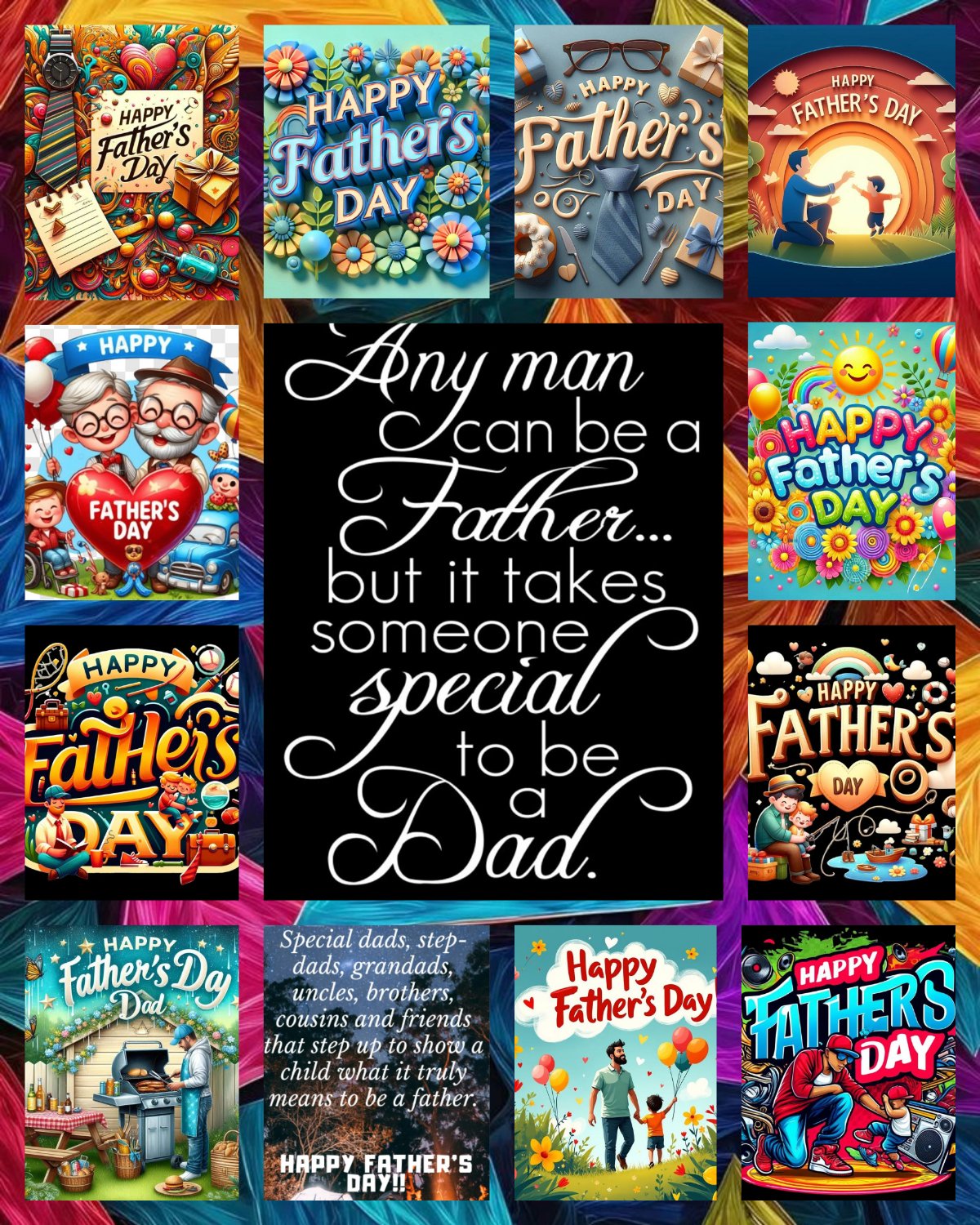 Solve Happy father's day jigsaw puzzle online with 80 pieces