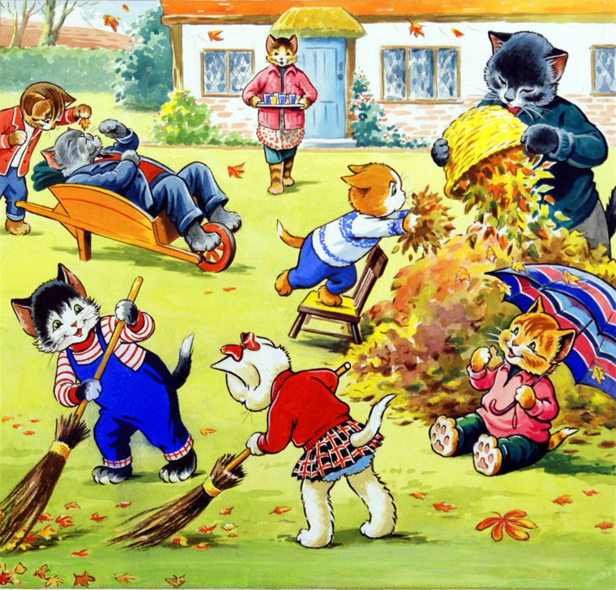Solve Fall Clean-Up jigsaw puzzle online with 342 pieces
