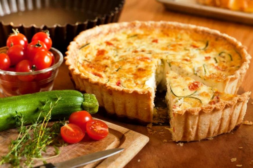 Solve Deep dish zucchini and bacon quiche Brewster House Bed ...