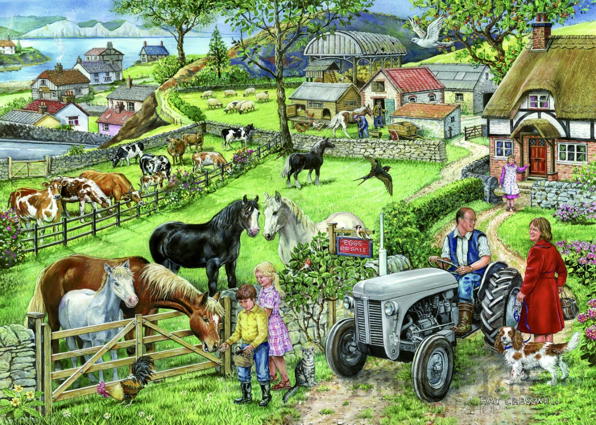 Solve Farm animals.. jigsaw puzzle online with 165 pieces