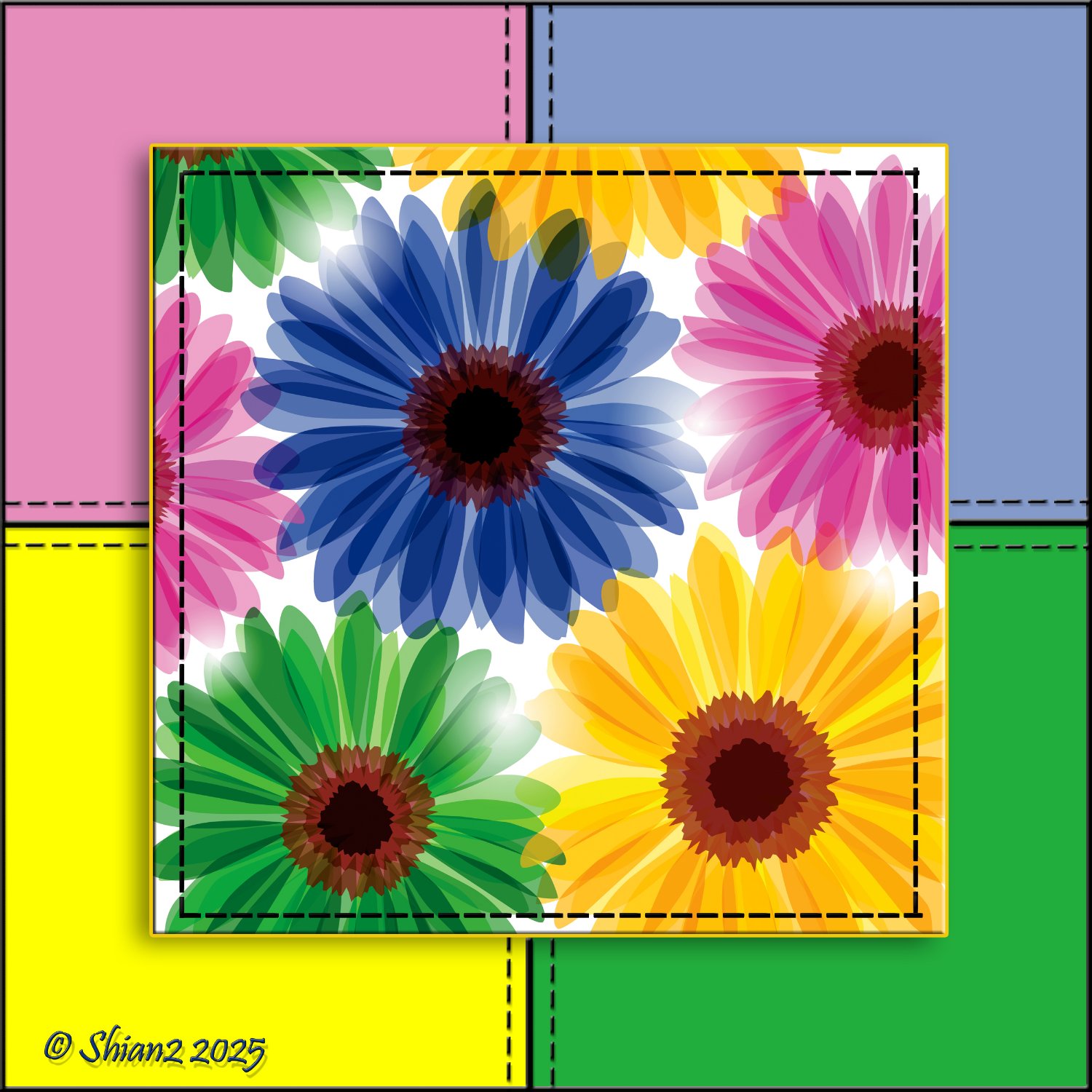 Solve A Daisy A Day. jigsaw puzzle online with 64 pieces