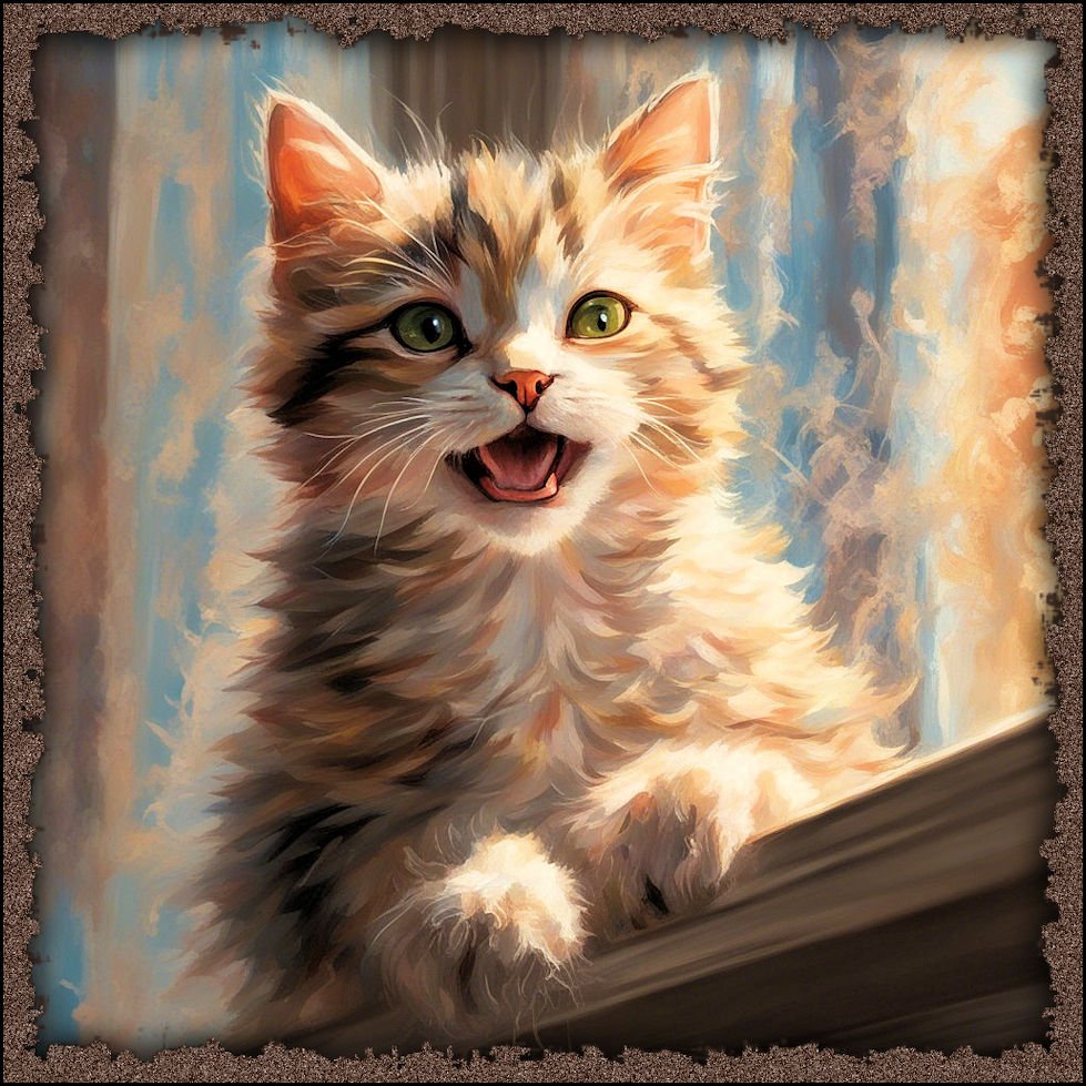 Solve window kitten jigsaw puzzle online with 256 pieces