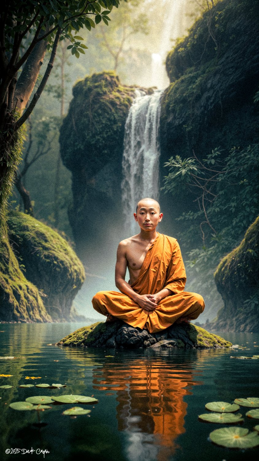 Solve Buddhist Monk jigsaw puzzle online with 84 pieces