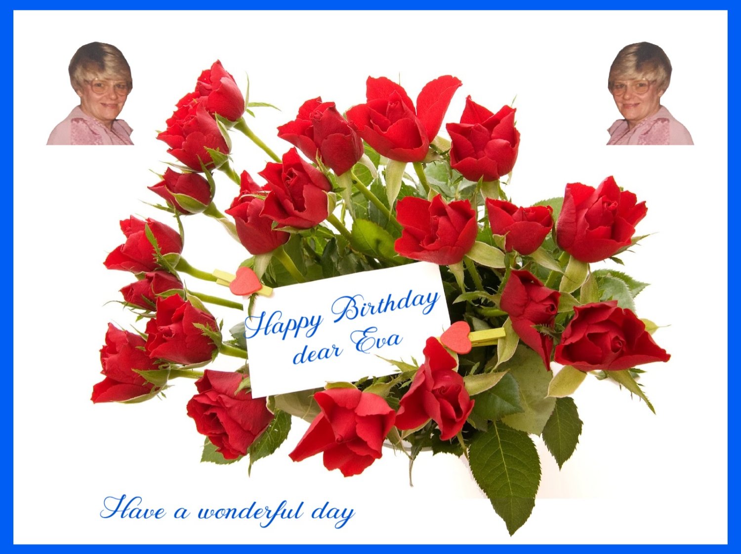 Solve Happy Birthday dear Eva (kossamu) jigsaw puzzle online with 12 pieces
