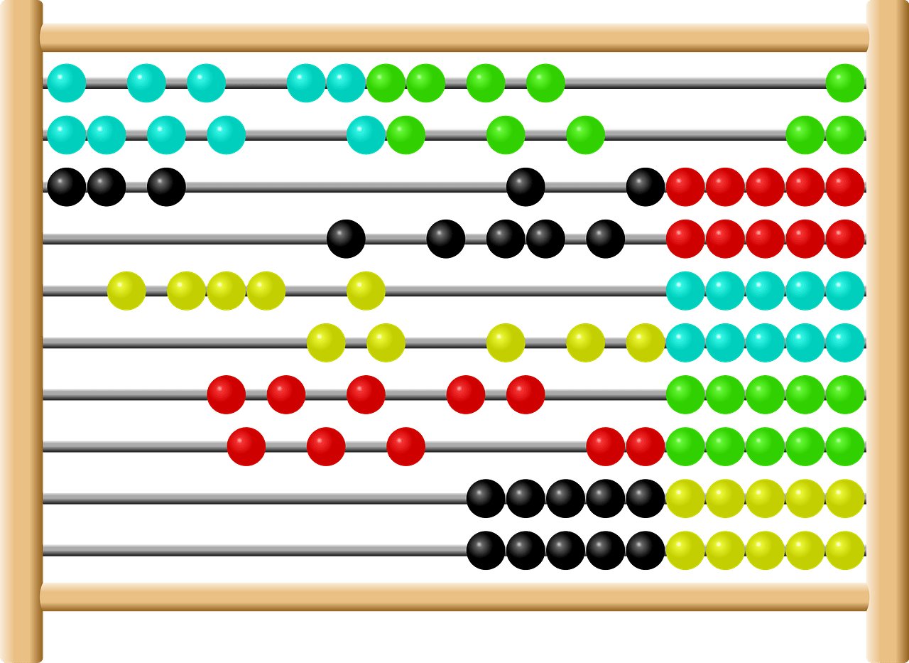Solve CA 1345 - Abacus jigsaw puzzle online with 88 pieces