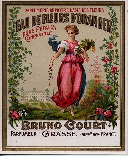 Solve 1920s FRENCH PERFUME LABEL EAU jigsaw puzzle online with 80 pieces