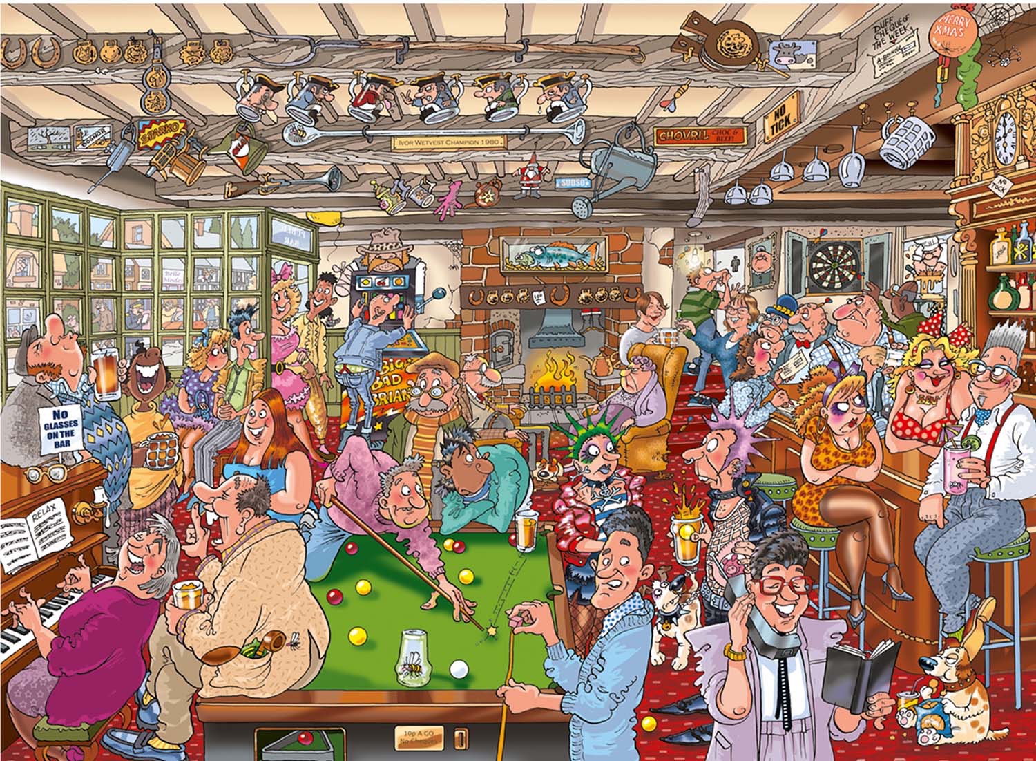 Solve Pub Fun jigsaw puzzle online with 500 pieces