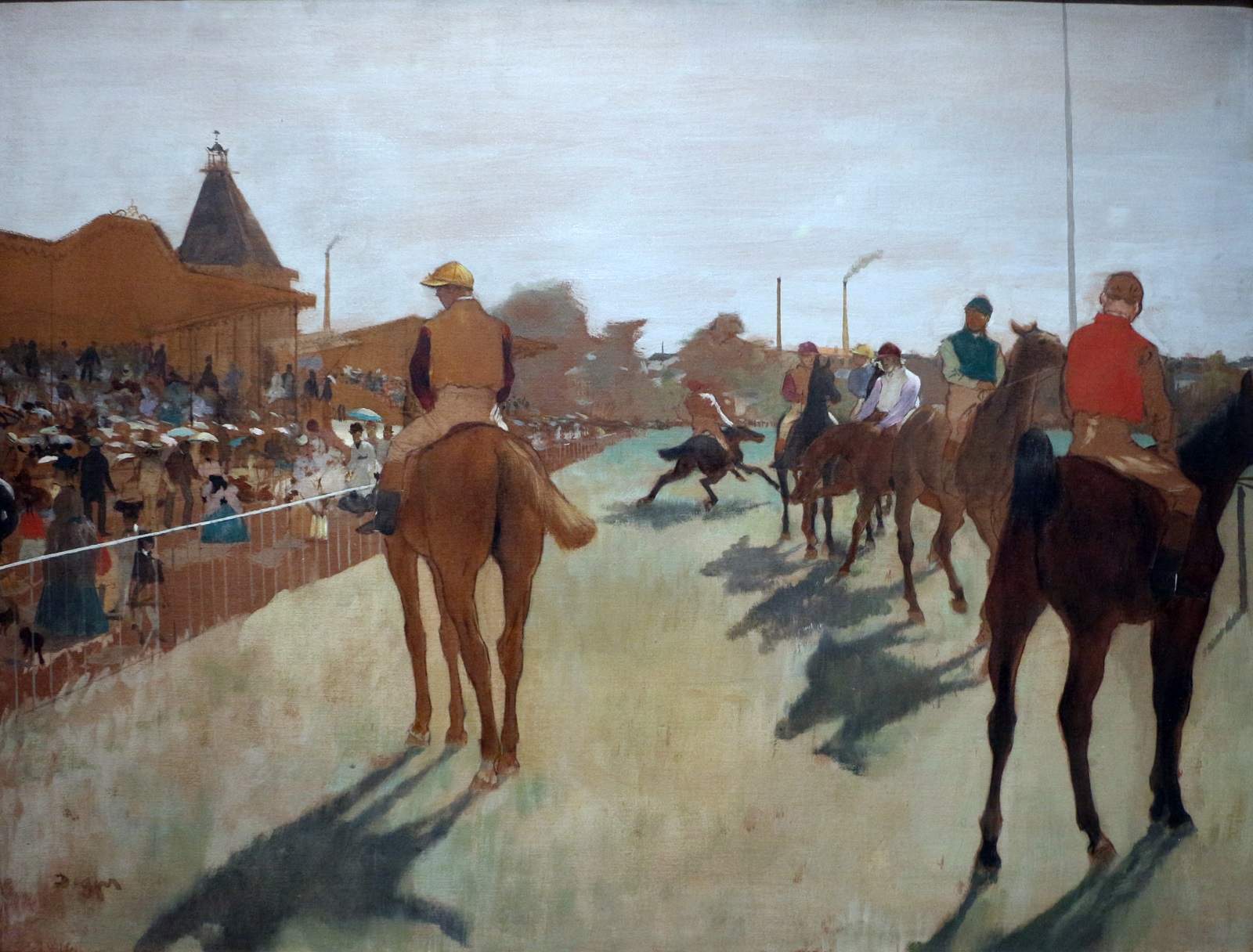 Solve Degas Edgar-The Parade-(Race Horses passing the Stands)-c1866 ...