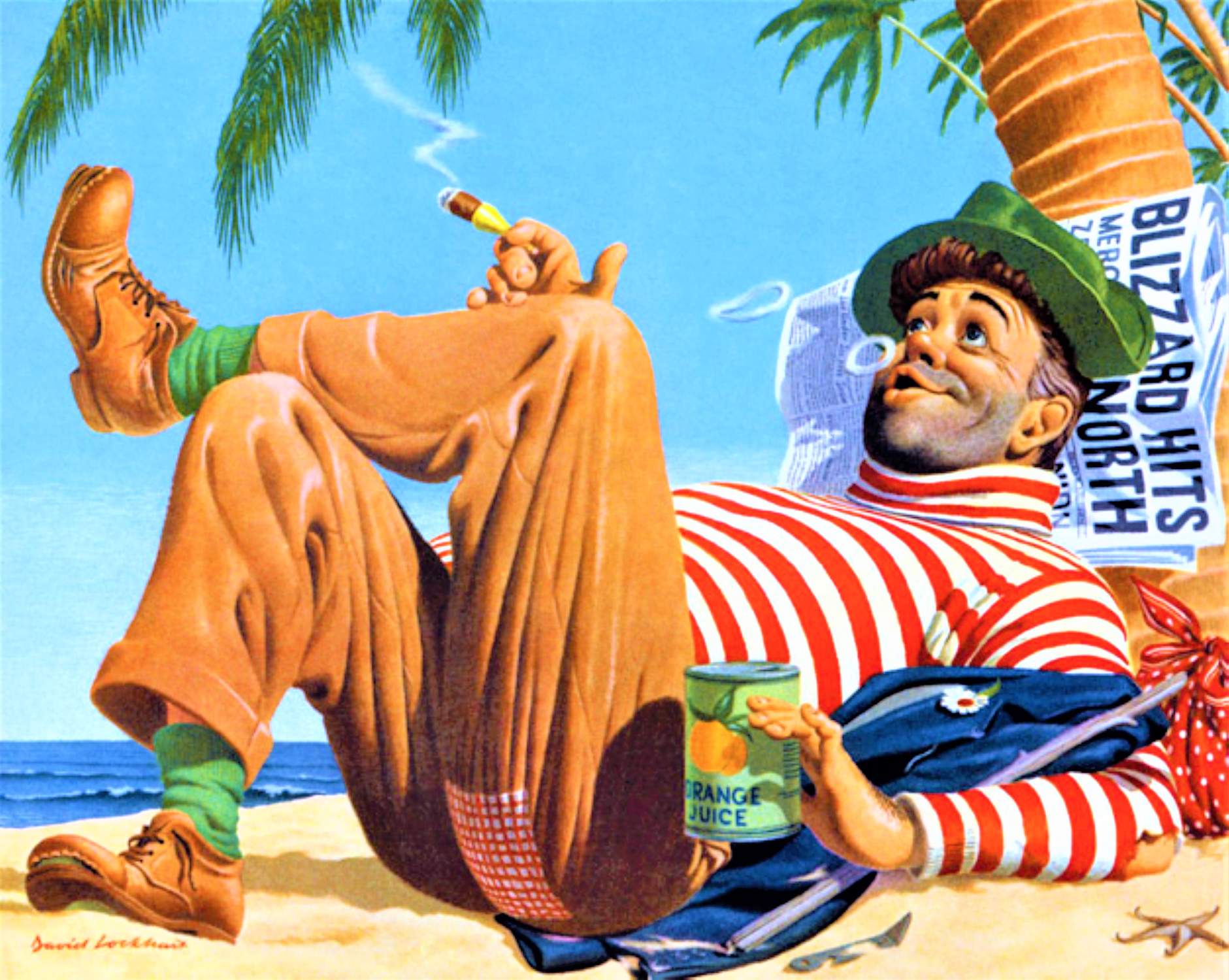 Solve The Happy Hobo jigsaw puzzle online with 594 pieces