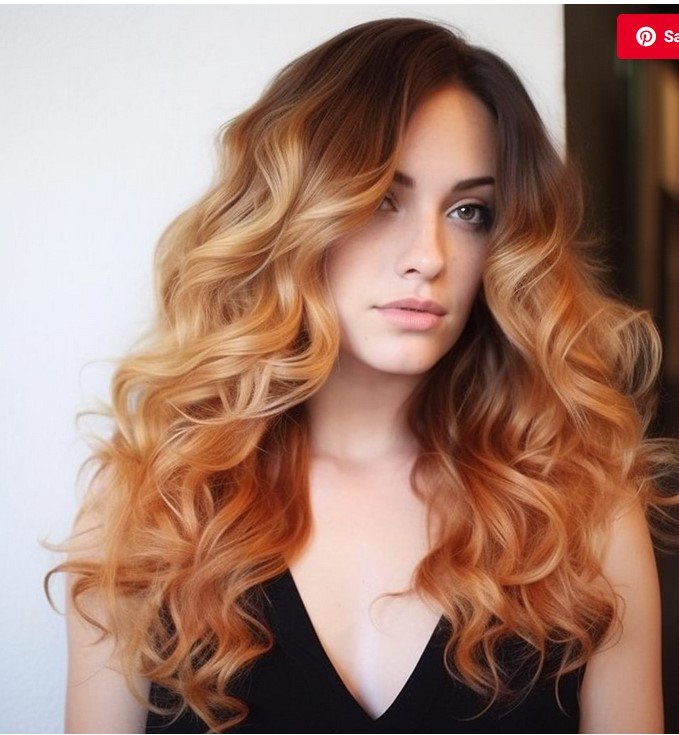 Solve layered curls with "ombre" effect jigsaw puzzle online with 42 pieces