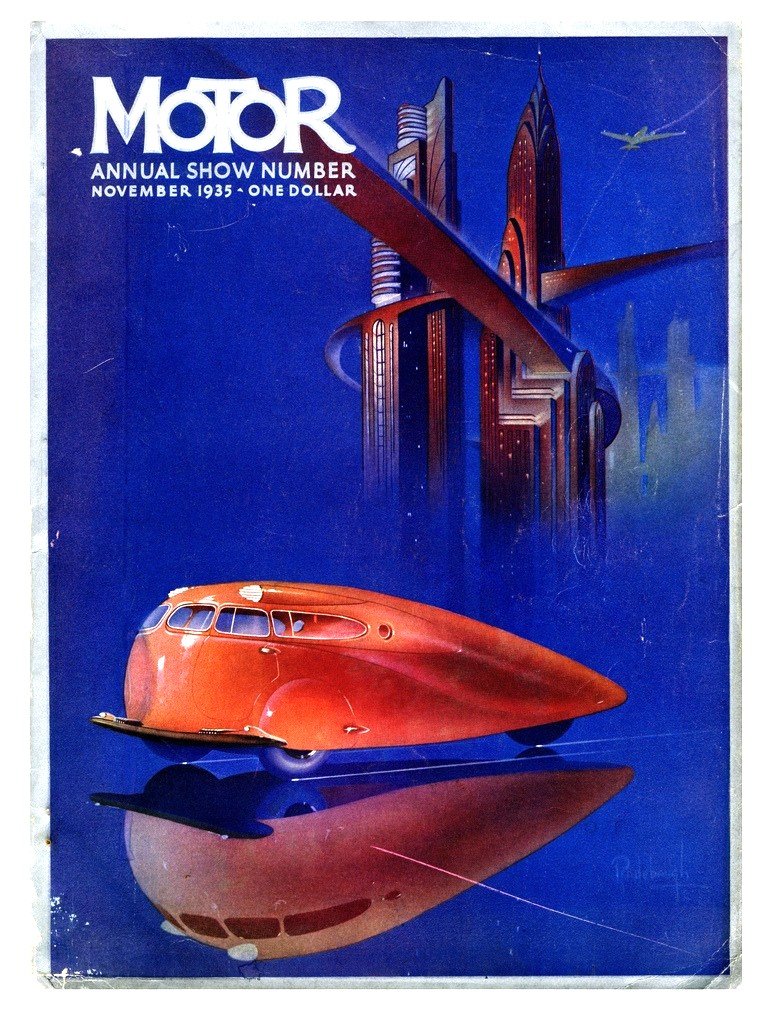 Solve THE cover OF THE November 1935 Annual Show Issue of MOTOR ...