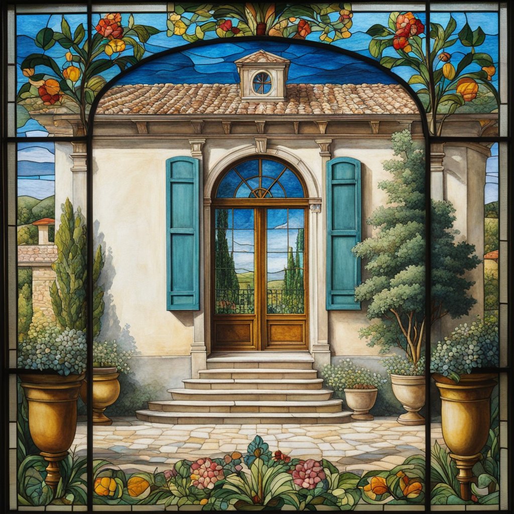 Solve Architectural Whimsy Window jigsaw puzzle online with 81 pieces