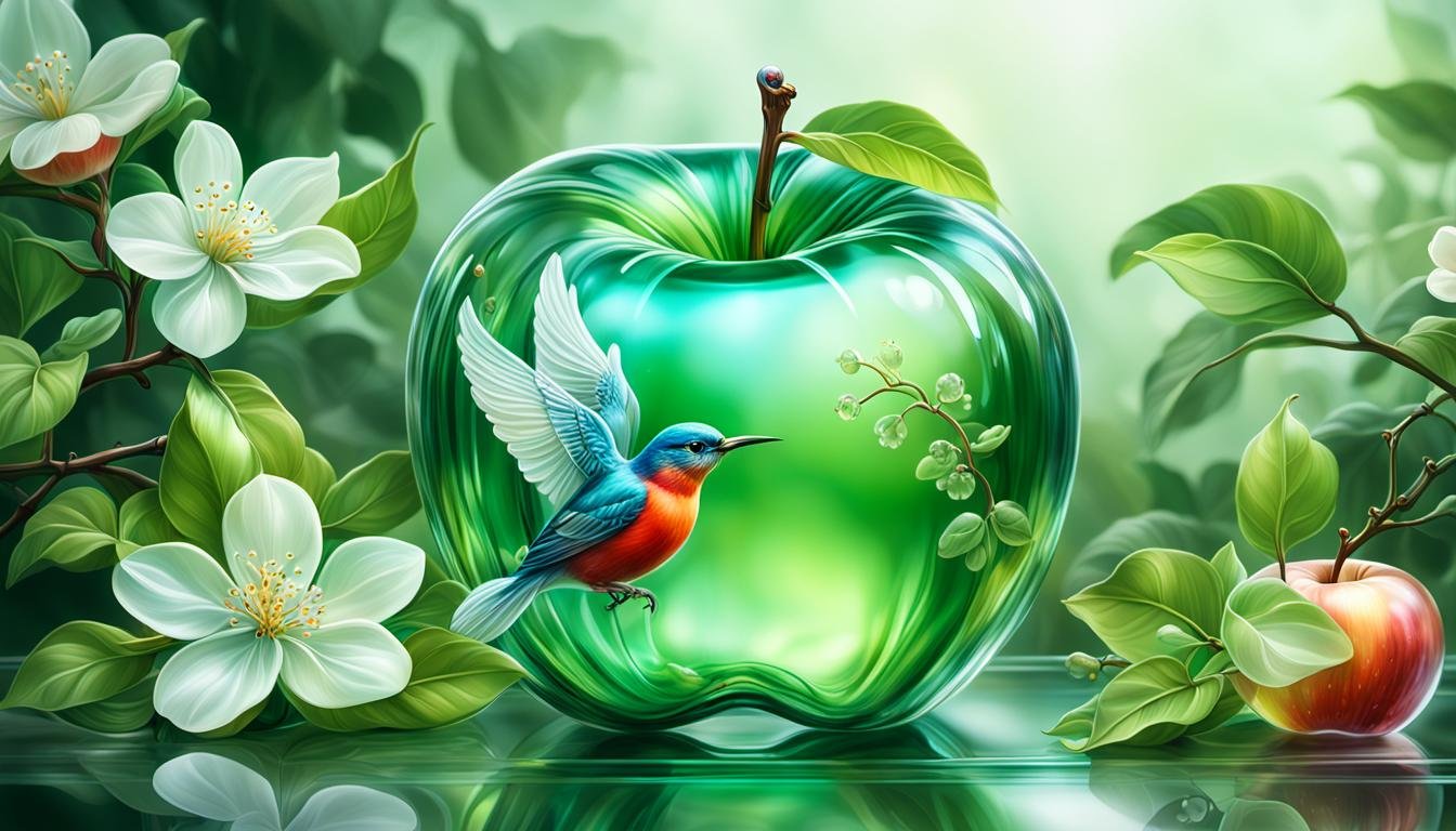 Solve Glass apple jigsaw puzzle online with 84 pieces