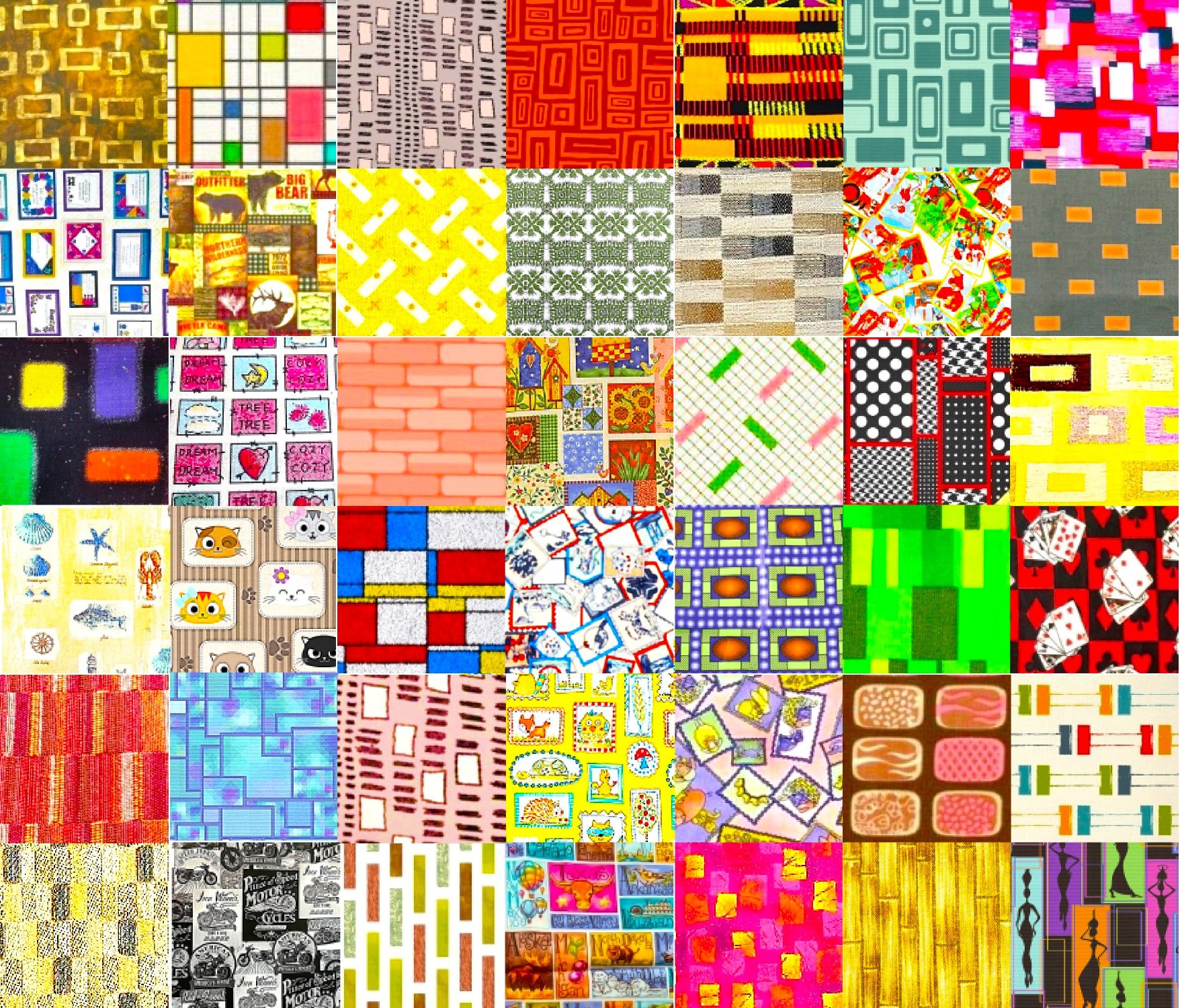 Solve PATCHWORK RECTANGLES 35 jigsaw puzzle online with 255 pieces