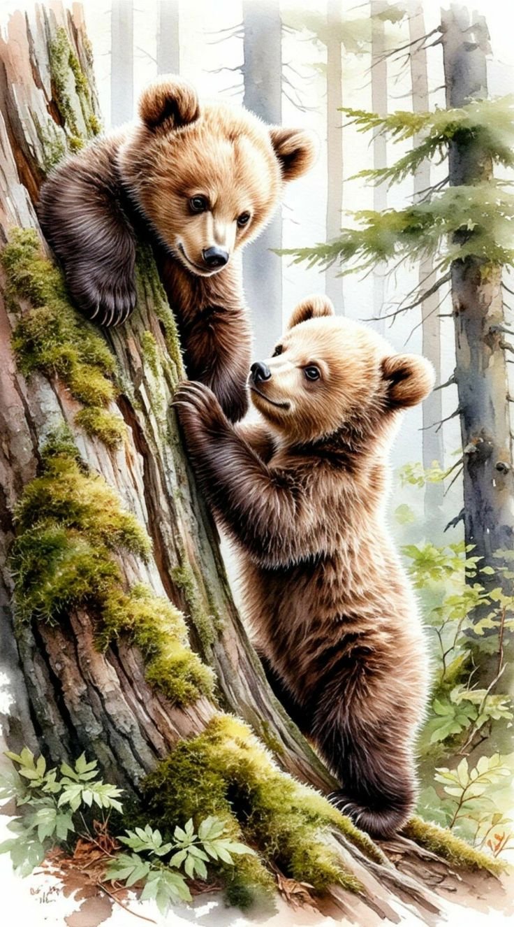 Solve Playful Cubs jigsaw puzzle online with 66 pieces