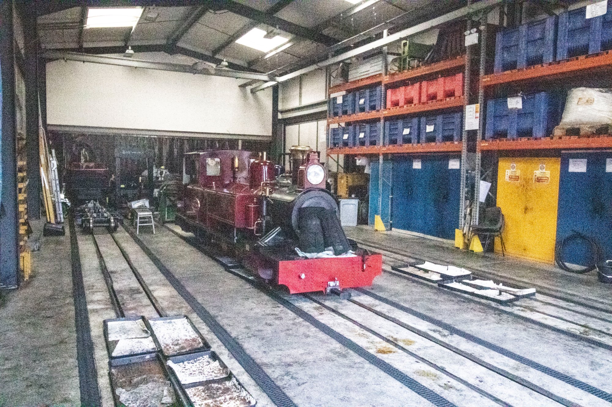Solve Bure Valley Railway 31-07-2024 Locomotive Mark Timothy on shed at Aylsham 01 jigsaw puzzle ...