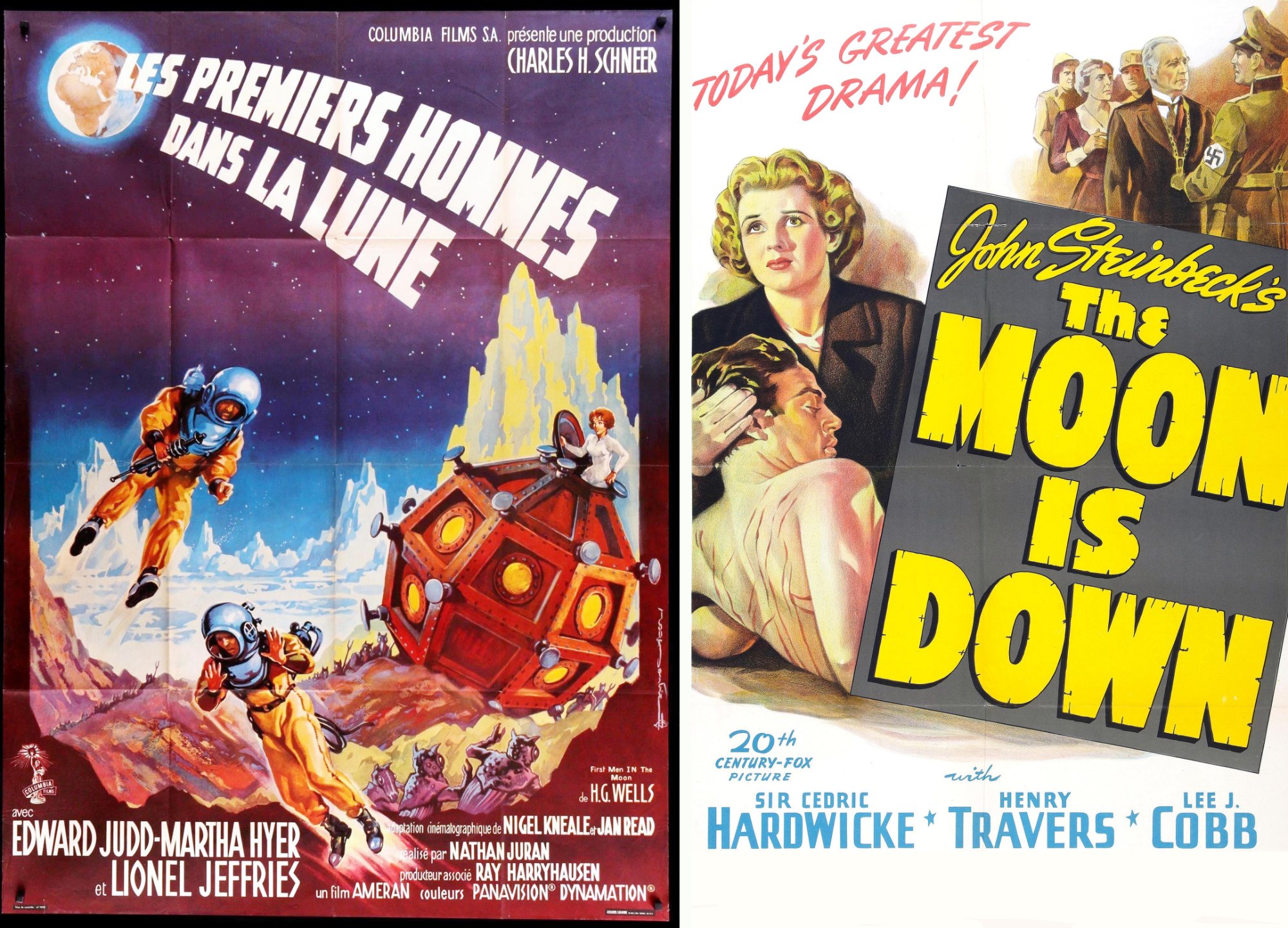 Solve First Men in the Moon ~ 1964 and The Moon is Down ~ 1943 jigsaw ...