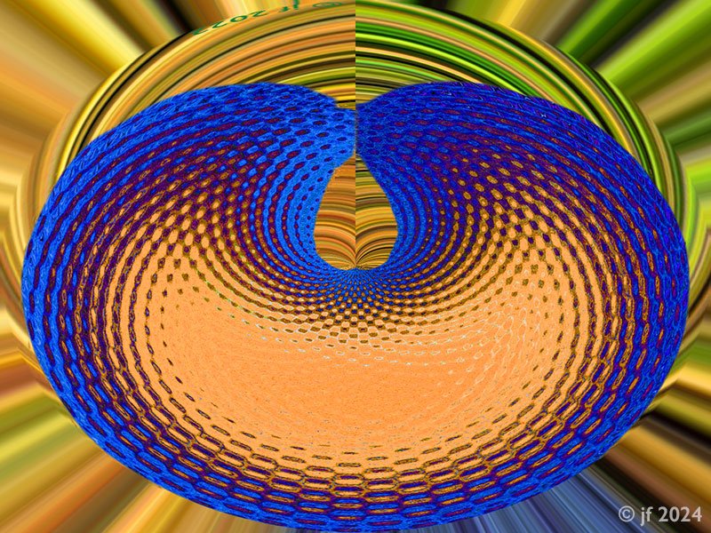 Solve Blue Orange Abstract jigsaw puzzle online with 35 pieces