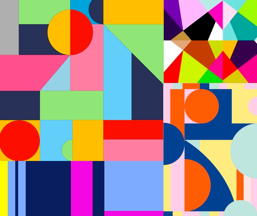 Solve Shapes mashup jigsaw puzzle online with 120 pieces