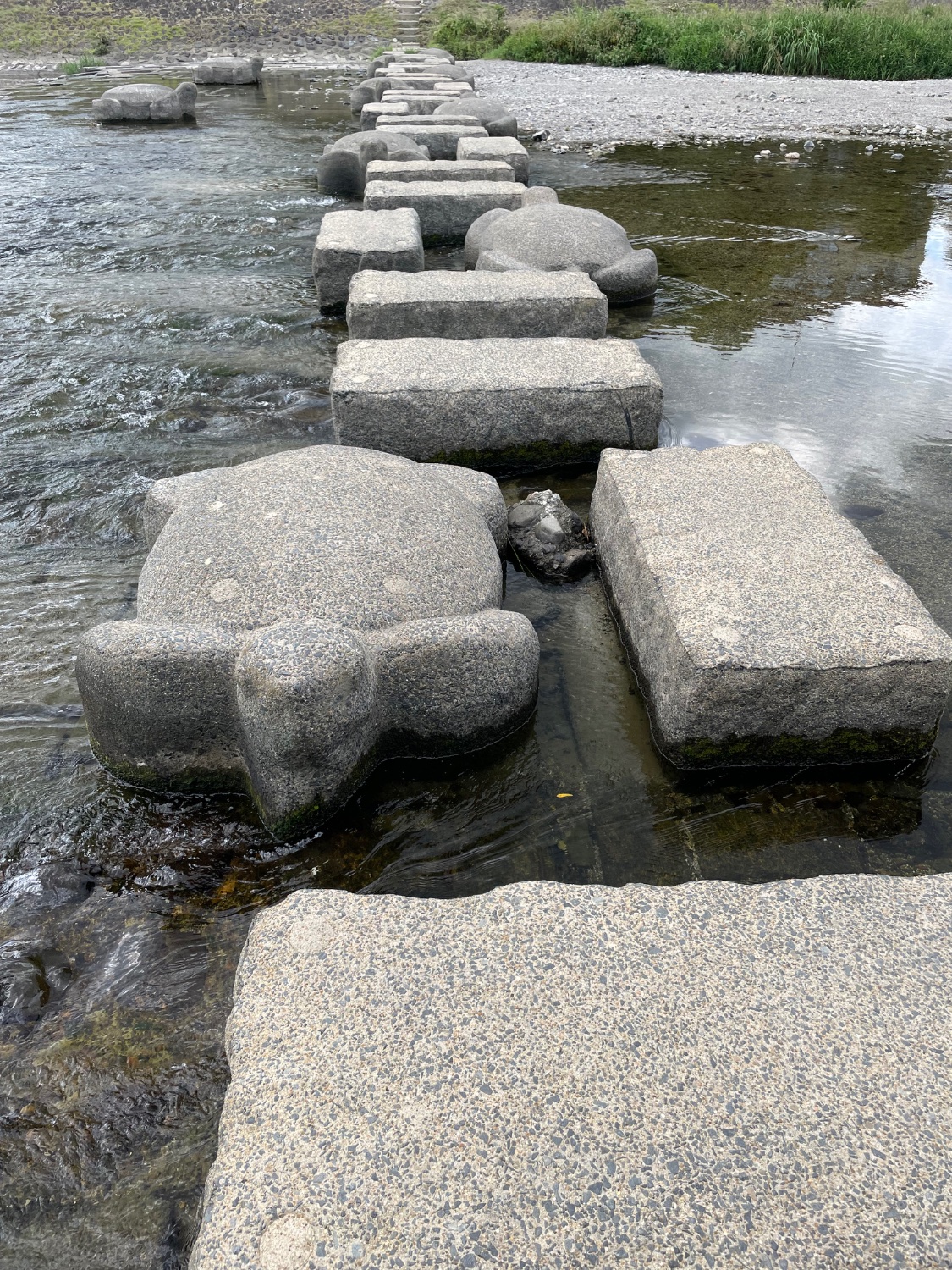 Solve 飛び石 Stepping Stones jigsaw puzzle online with 204 pieces