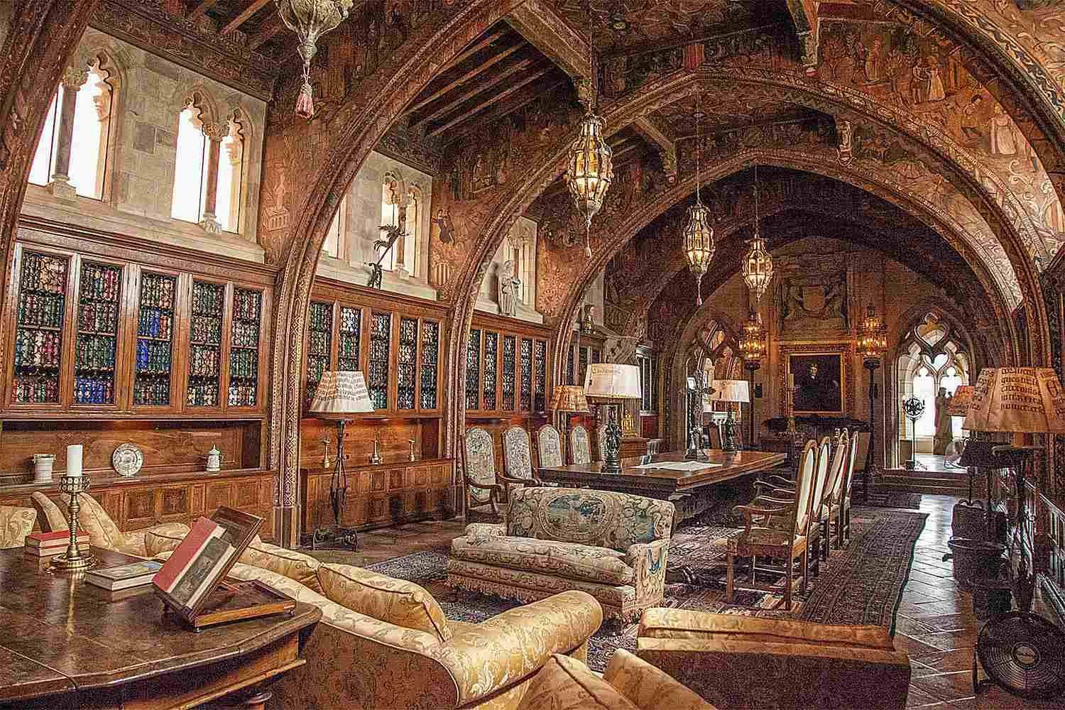 Solve Julia Morgan designed the Hearst Castle, including this Library ...