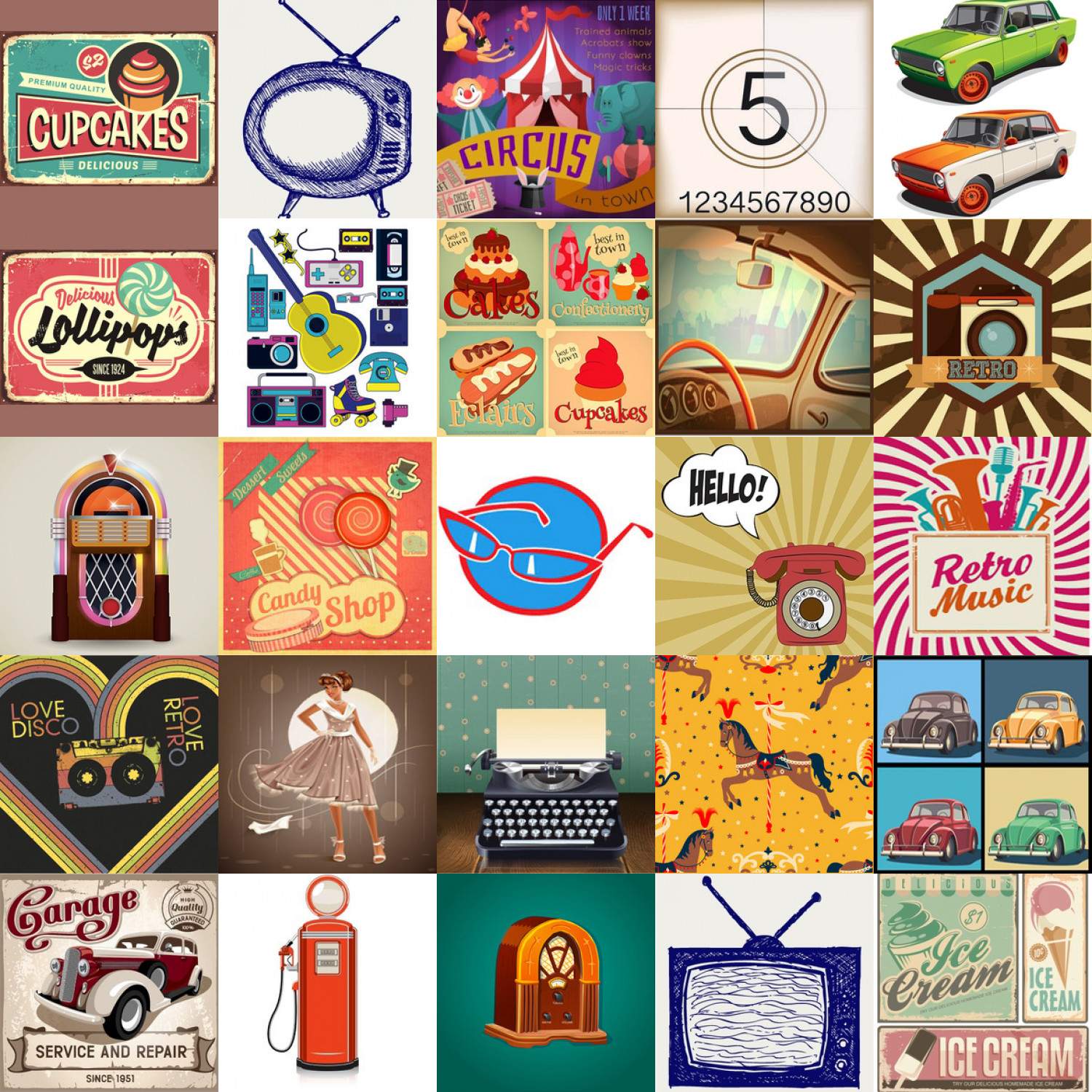 Solve Retro Revisited jigsaw puzzle online with 400 pieces