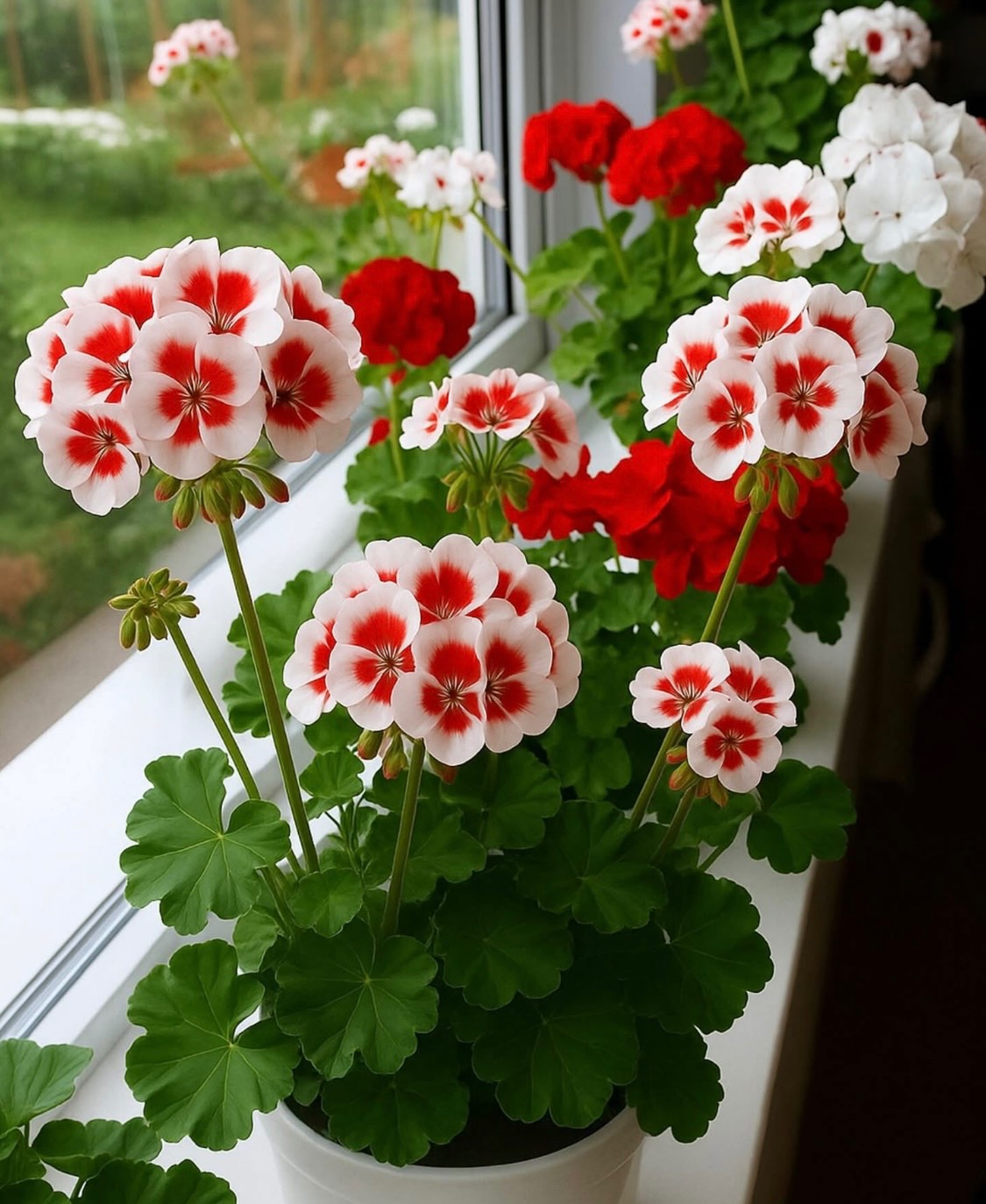 Solve geraniums jigsaw puzzle online with 154 pieces