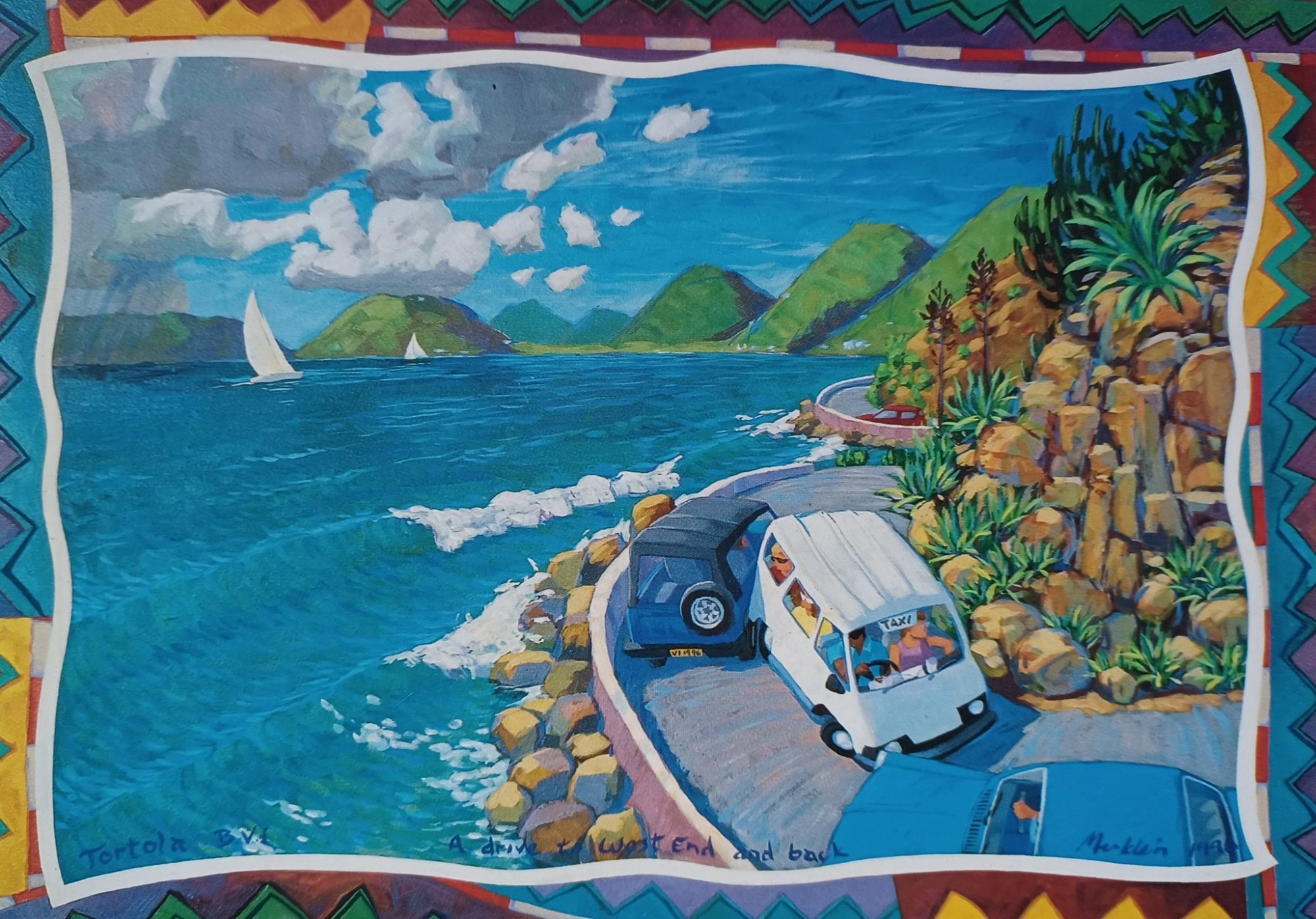 Solve Karl Merklein - Drive to West End - Greeting Card from the 1990s ...