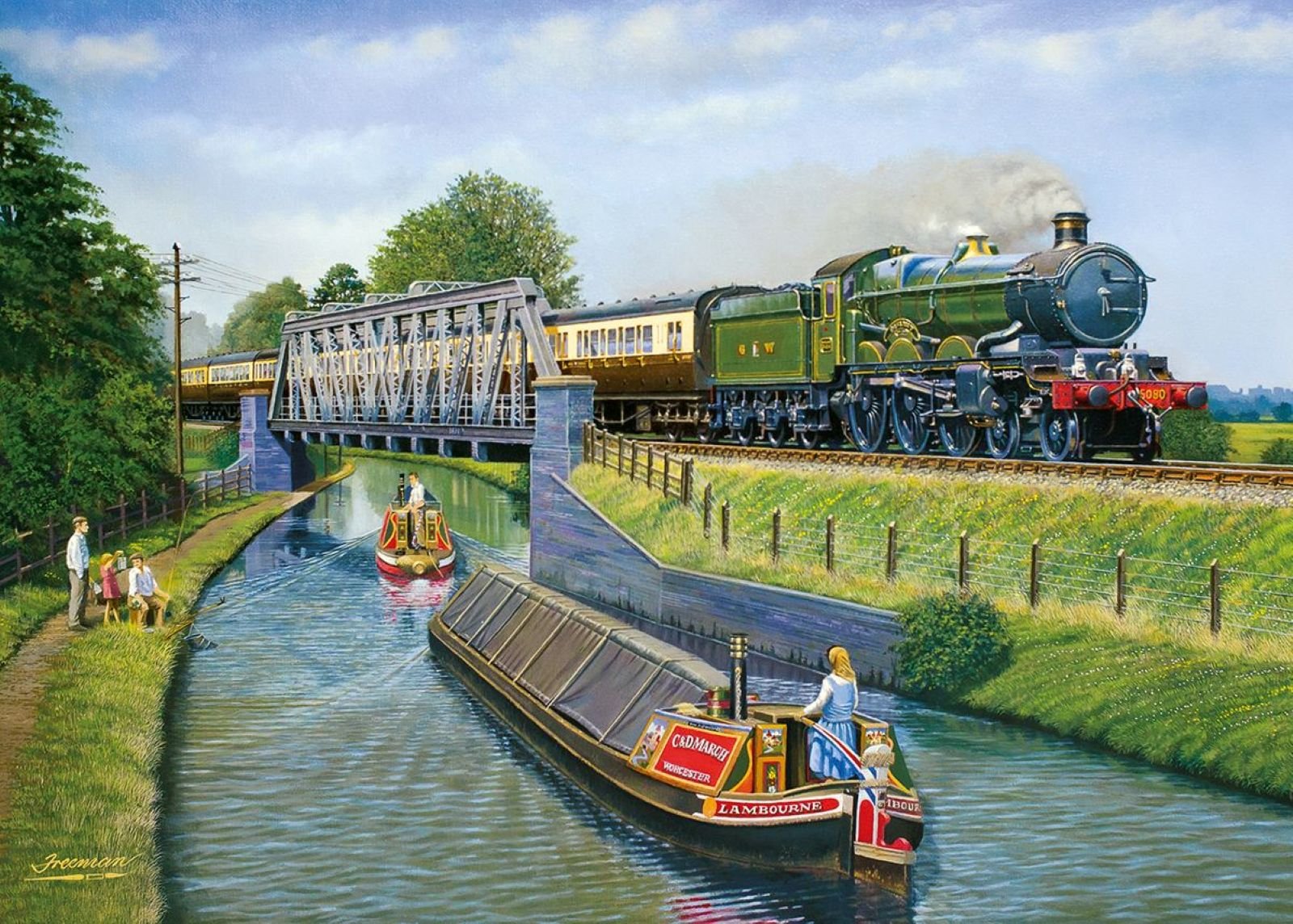 Solve GWR 4073 (Castle) Class 4-6-0 5080 Defiant. jigsaw puzzle online ...